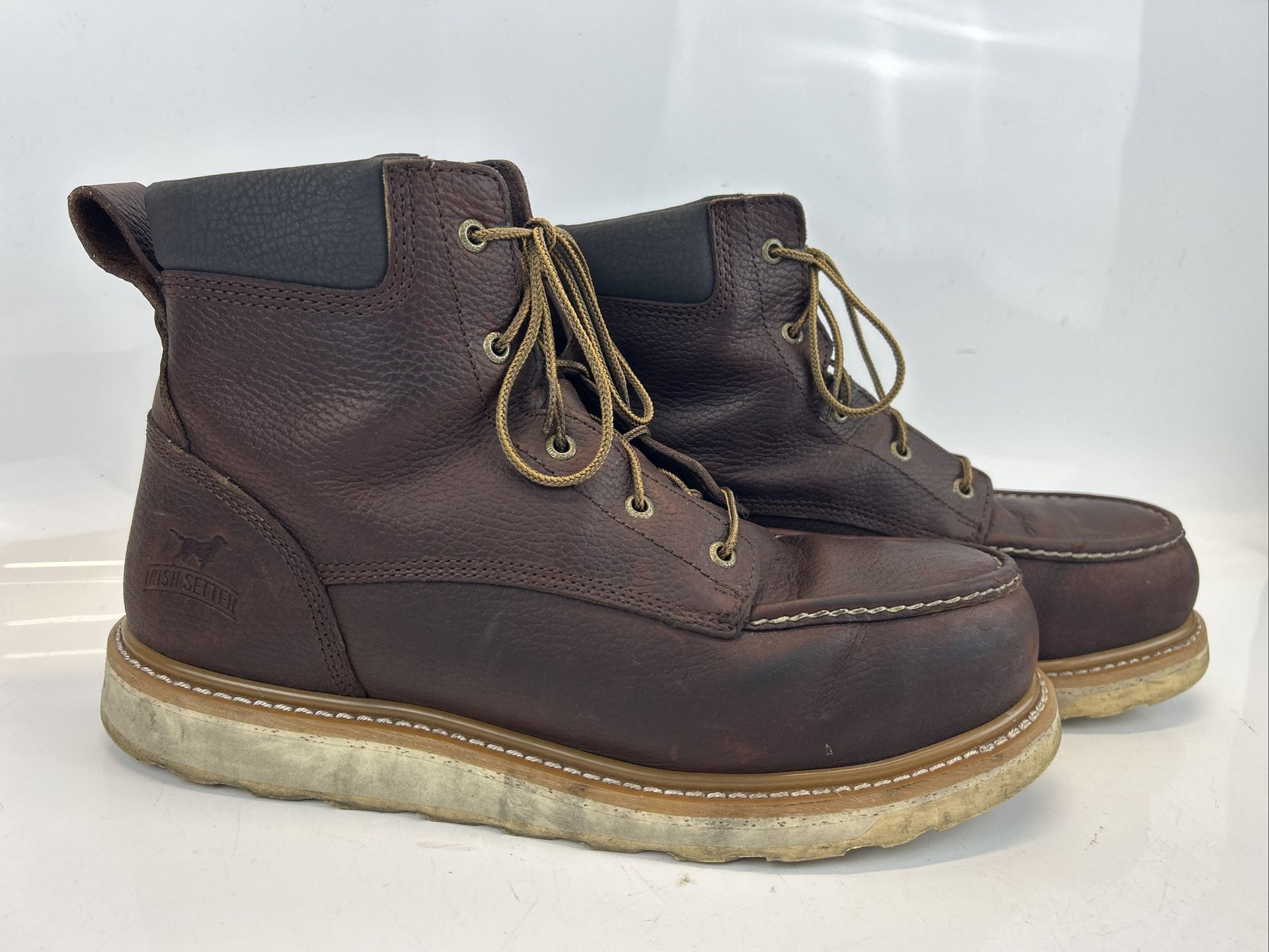 Red Wing Irish Setter Mens 13 EH Aluminum Toe Safety Work Boots 83606 ...