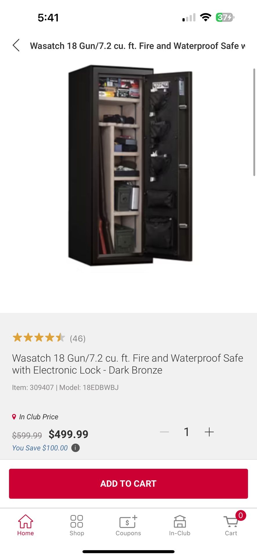 Wasatch 18 Gun Safe (Brand New) (50% Off) for Sale in Worcester, MA ...