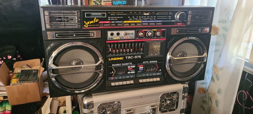 Lasonic TRC-975 Boombox Stereo Radio Cassette Player Recorder Used for ...
