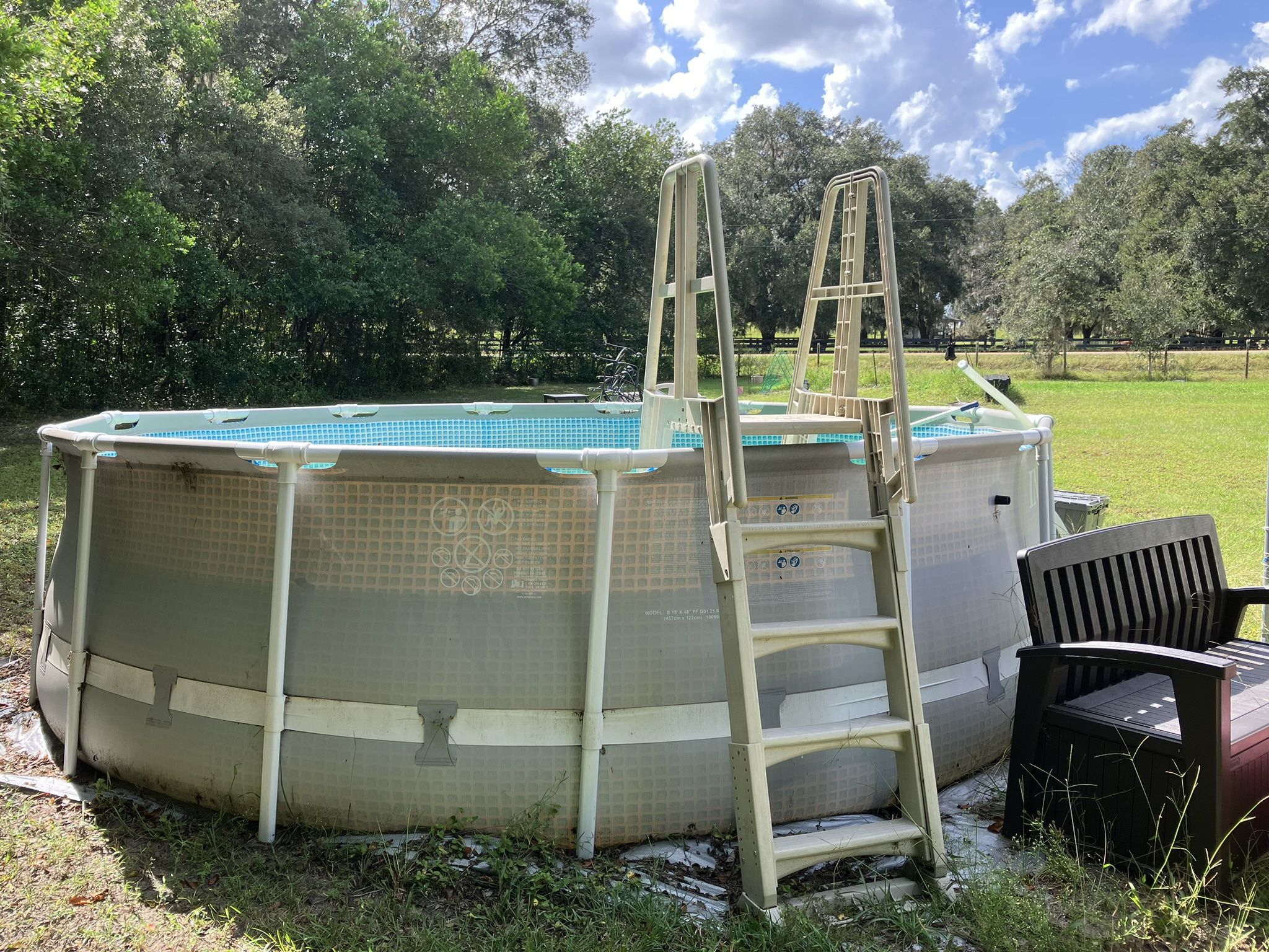 15x48 Intex Round Pool for Sale in Dunnellon, FL - OfferUp