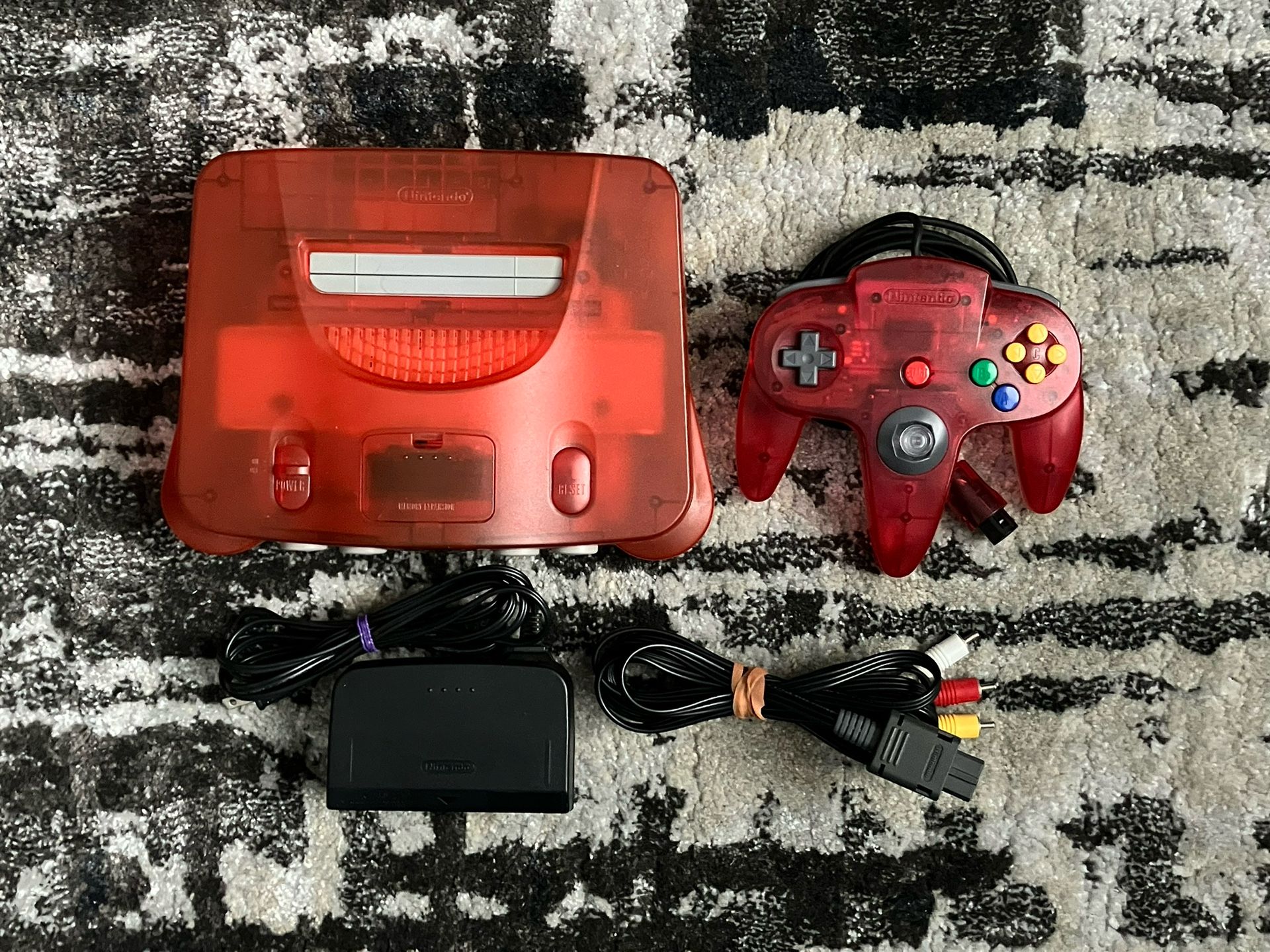 Funtastic Watermelon Red And Clear Nintendo 64 Console Bundle! Tested ...