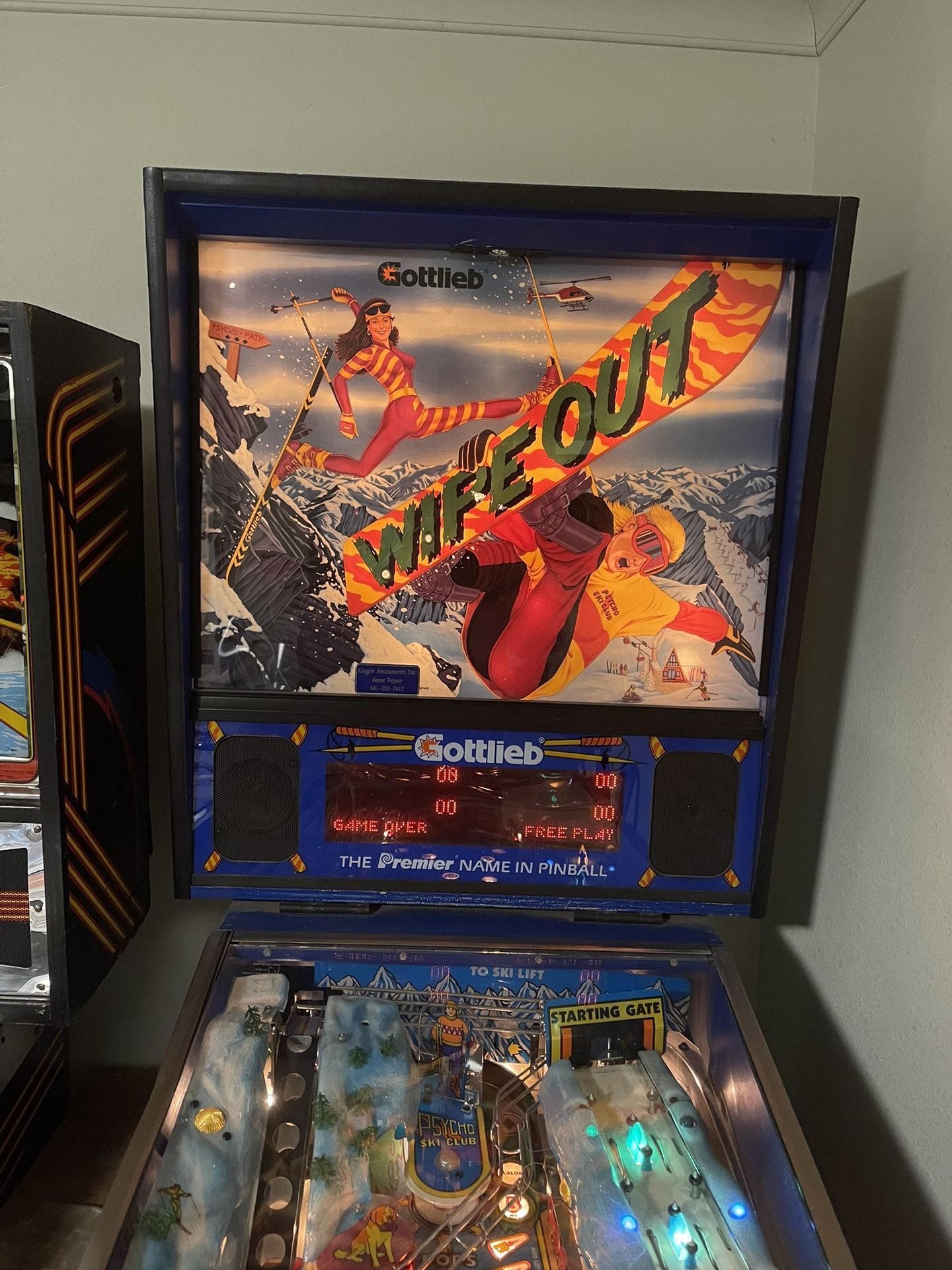 Wipe Out Pinball Machine Gotten for Sale in Santa Ana, CA - OfferUp