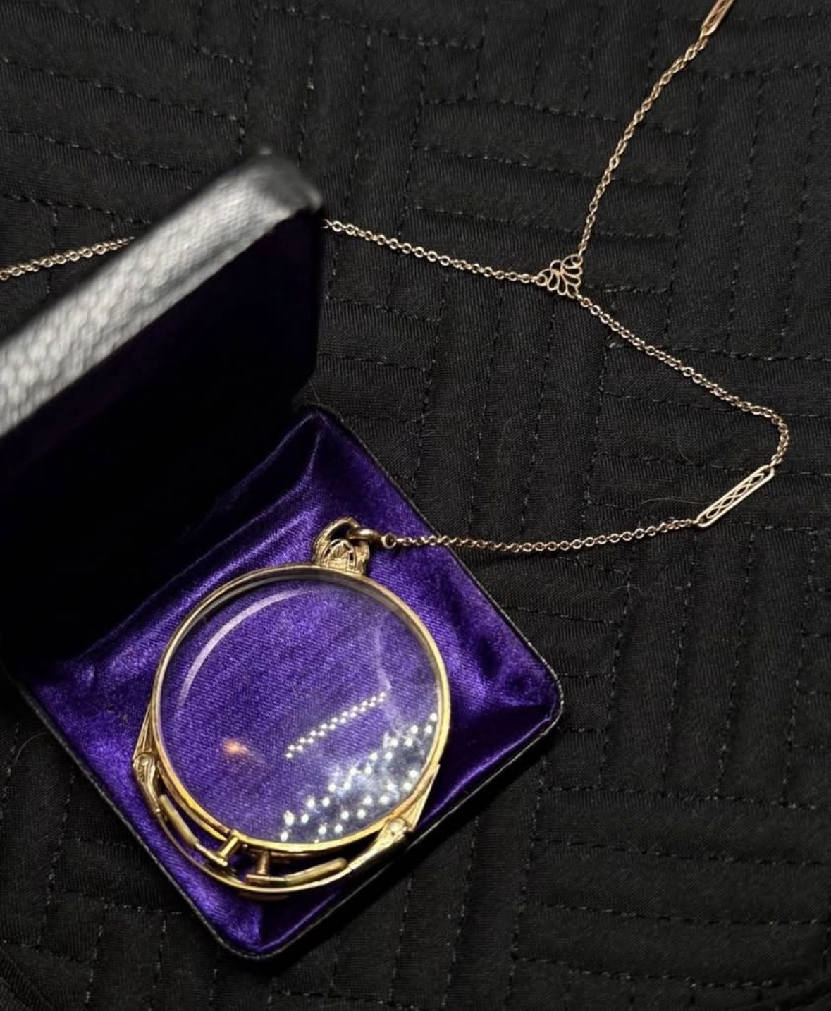 Victorian Folding Spectacles 12K SGP w/ Original Case & Chain|Late ...