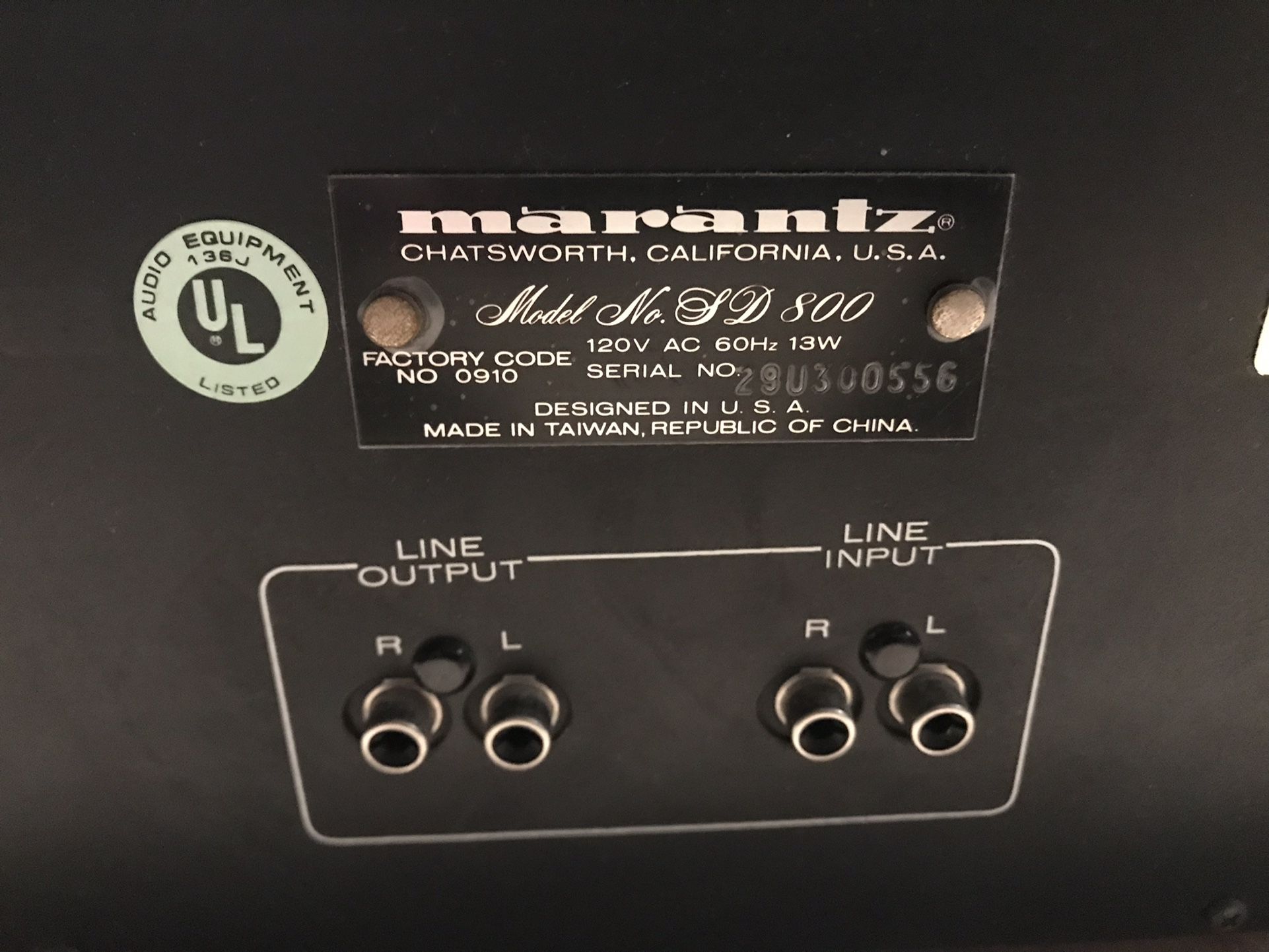 Marantz Champagne Face Series Stereo Cassette Deck SD800 for Sale in ...