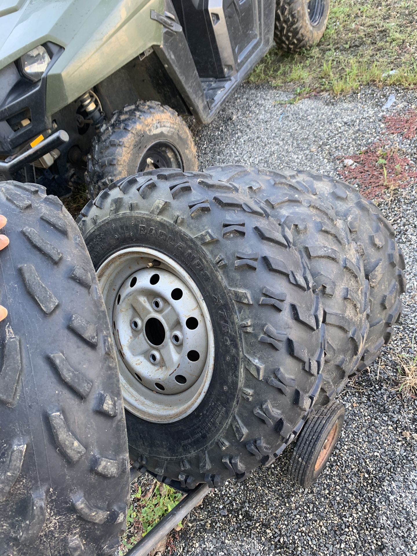 4 Wheeler tires Suzuki Eiger wheels for Sale in Humble, TX - OfferUp