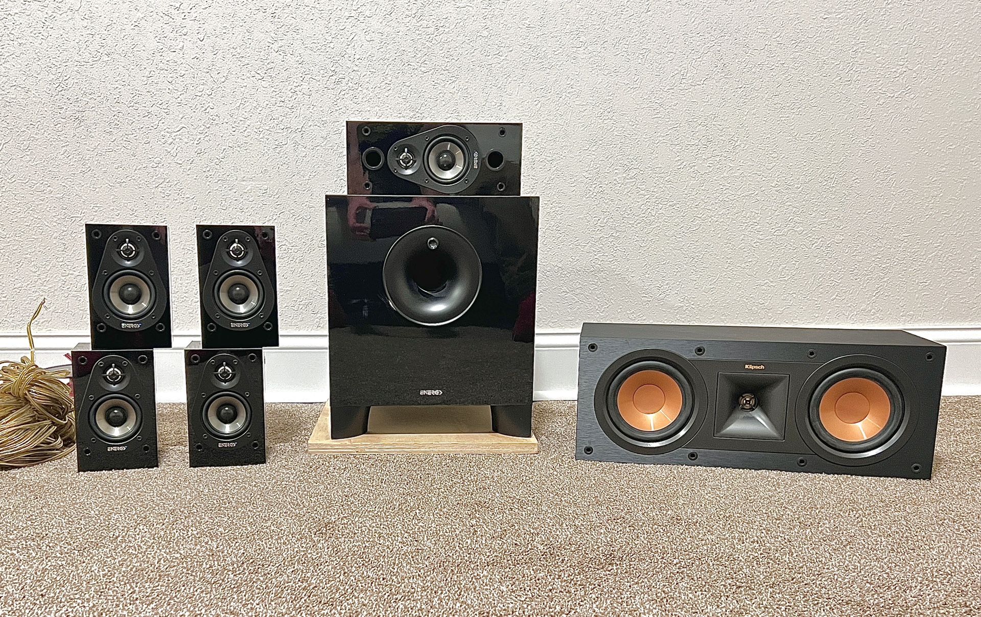 5.1 Surround Sound Take 5 Energy (by Klipsch) speaker system for Sale ...