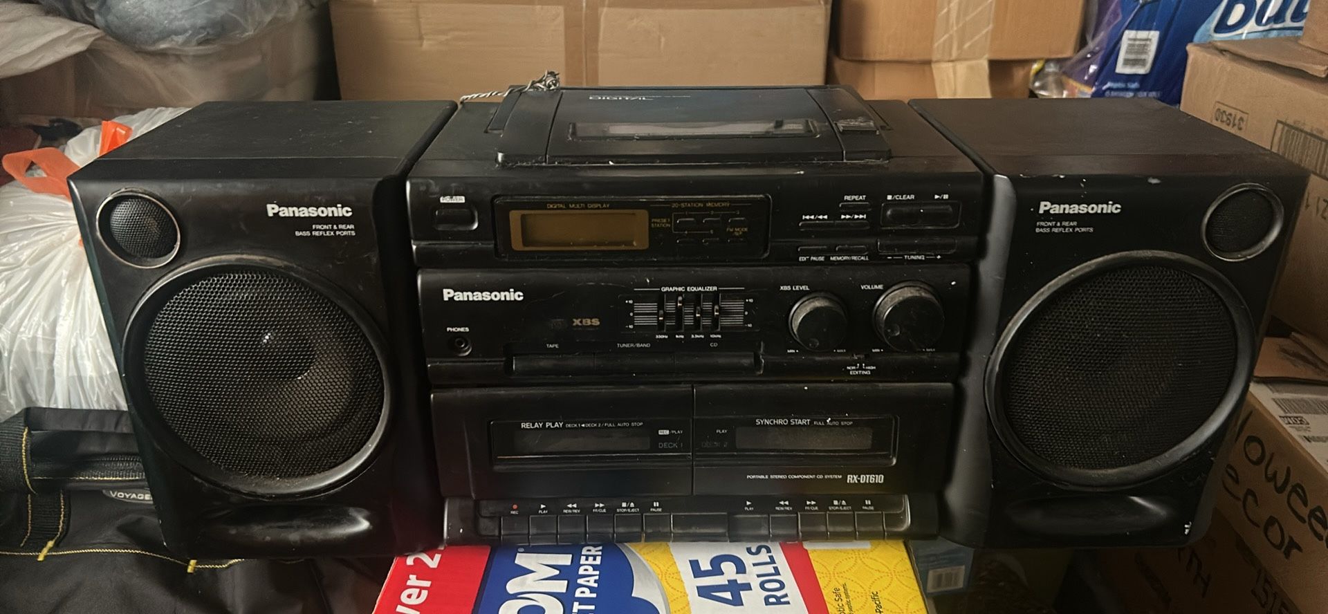 Panasonic RX-DT610 portable stereo component system/ boombox for Sale ...
