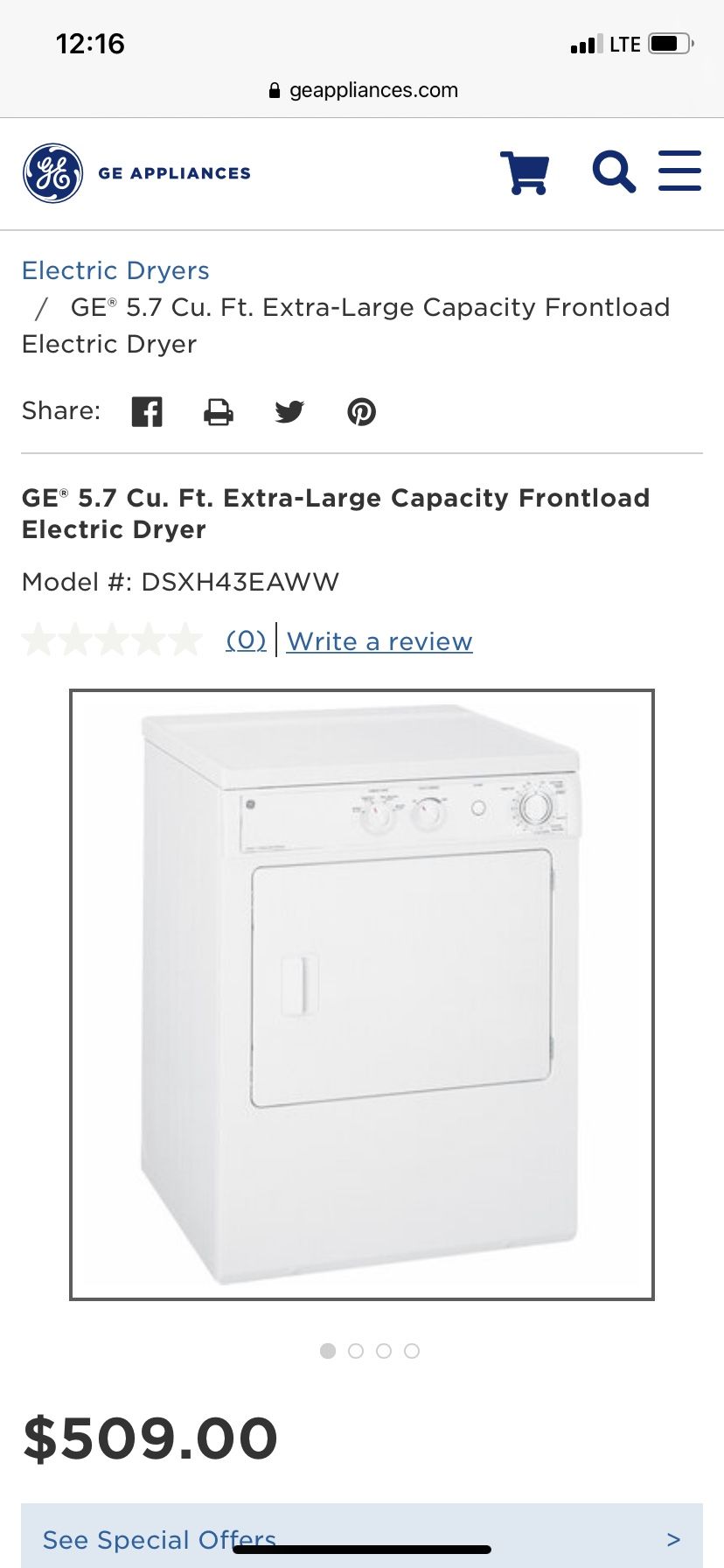GE Clothes Dryer for Sale in Magnolia Square, FL - OfferUp