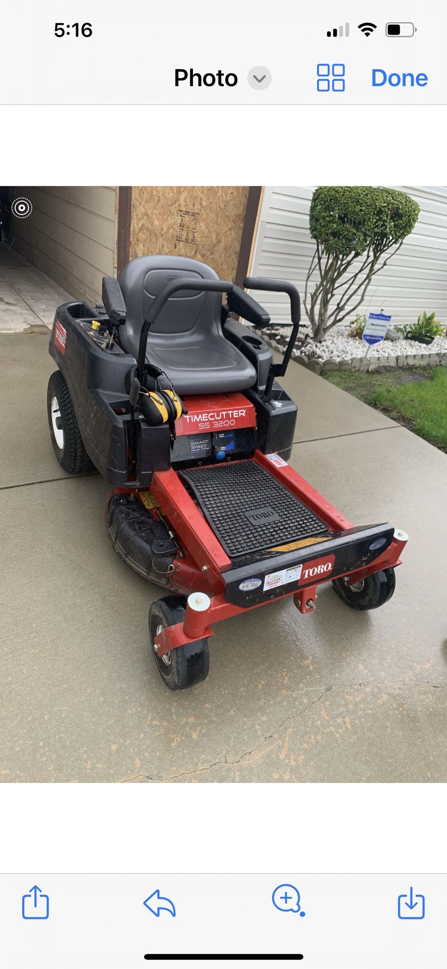 Toro SS3200 Zero Turn Riding Lawnmower And Trailer for Sale in Clinton ...
