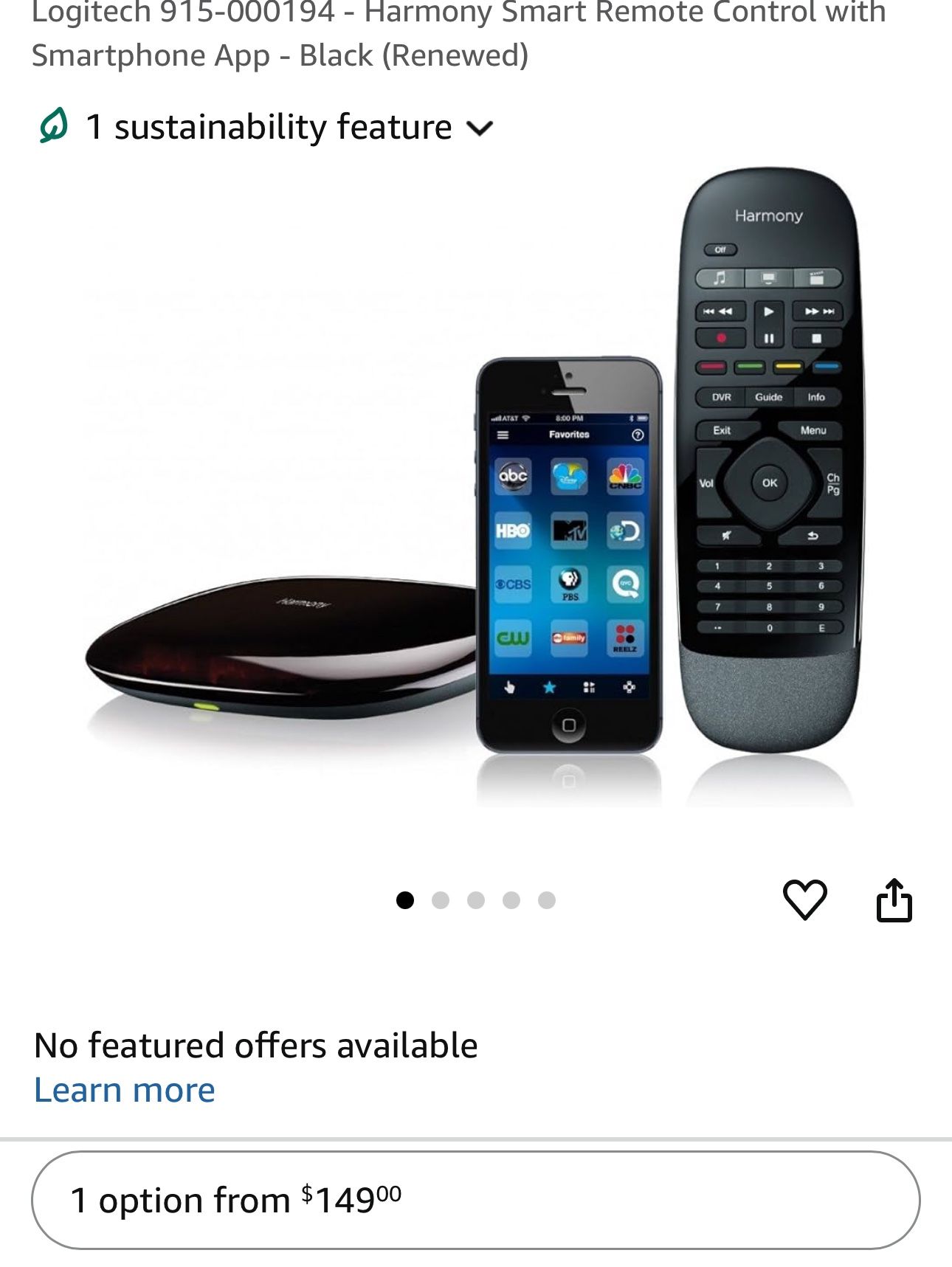 New In box Logitech Harmony Smart Control for Sale in Hanford, CA - OfferUp