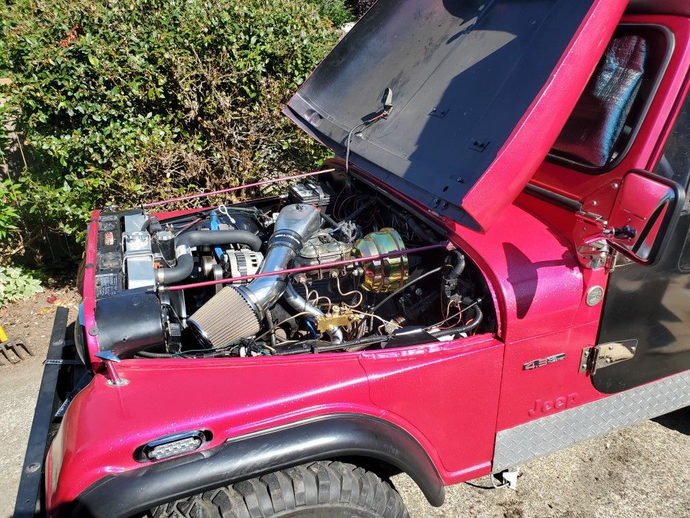 Pink Cj7 Jeep For Trade Or Sell.... Lots NEW! (Runs, Drives, Stops) for ...