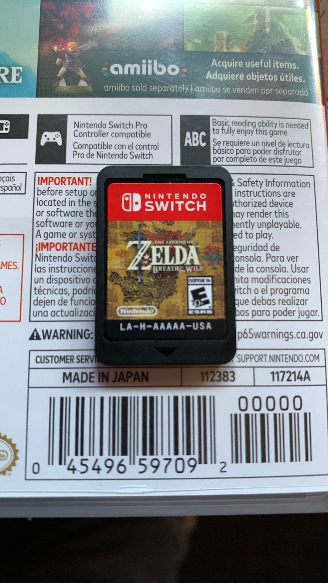 Zelda BOTW Nintendo Game Card for Sale in Woodland, WA - OfferUp