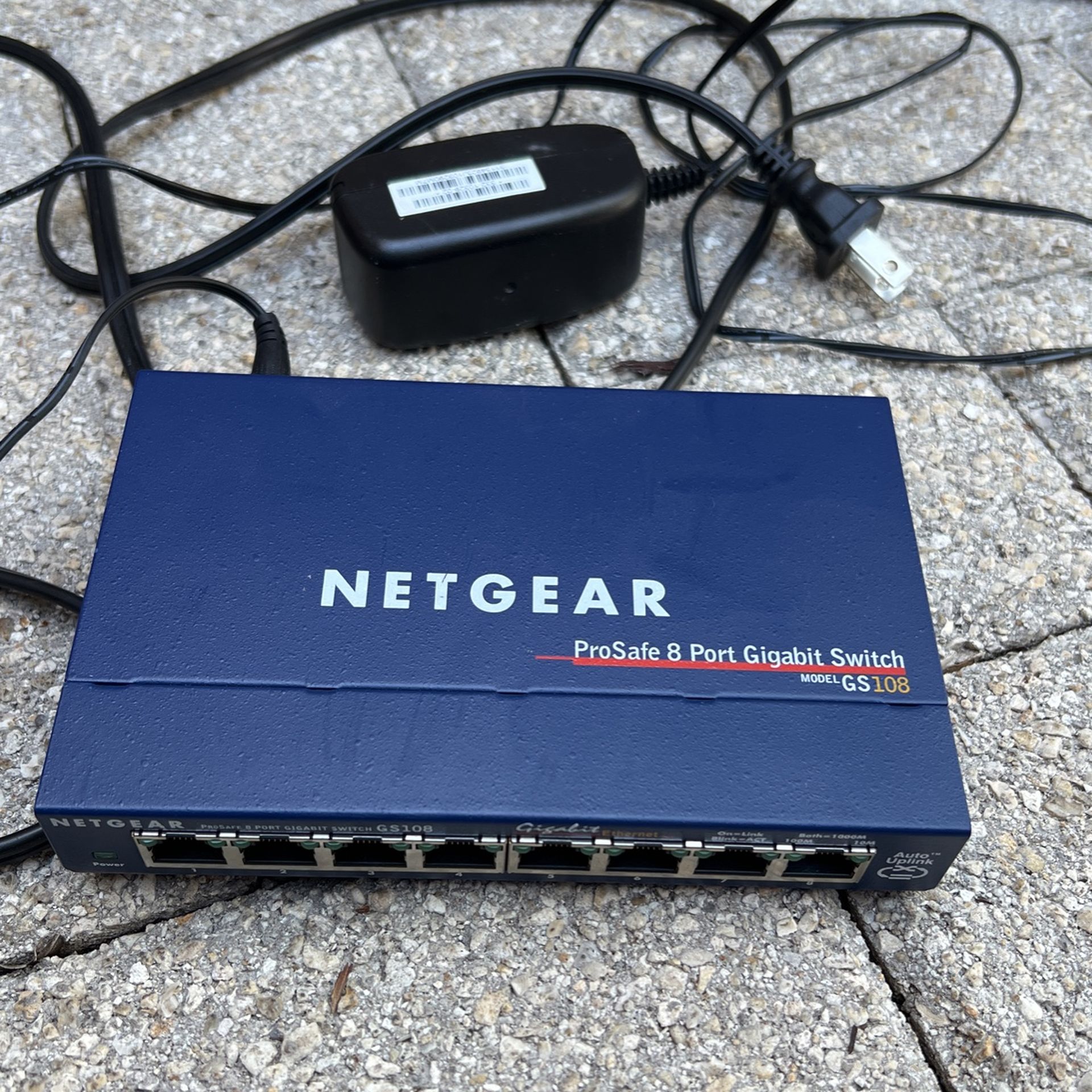 Netgear Prosafe Gs108 8-port Network Gigabit Switch Ethernet (80%) for ...