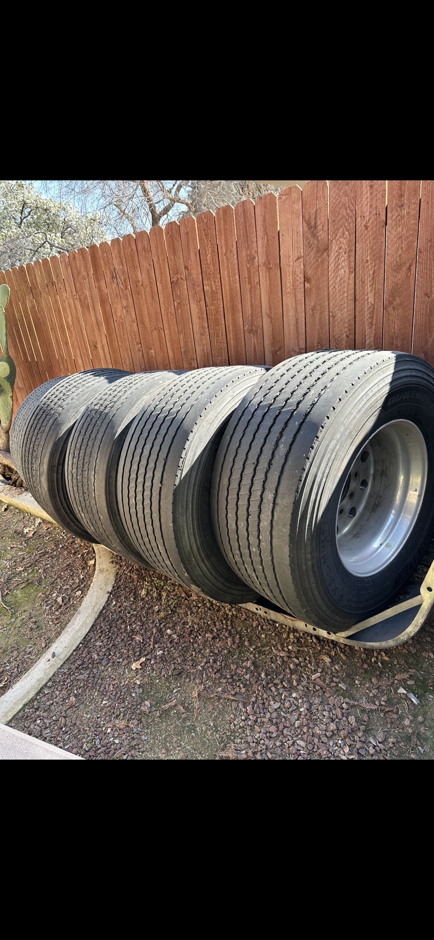 Set Of Super Single Tires For Semi Truck for Sale in Bakersfield, CA ...