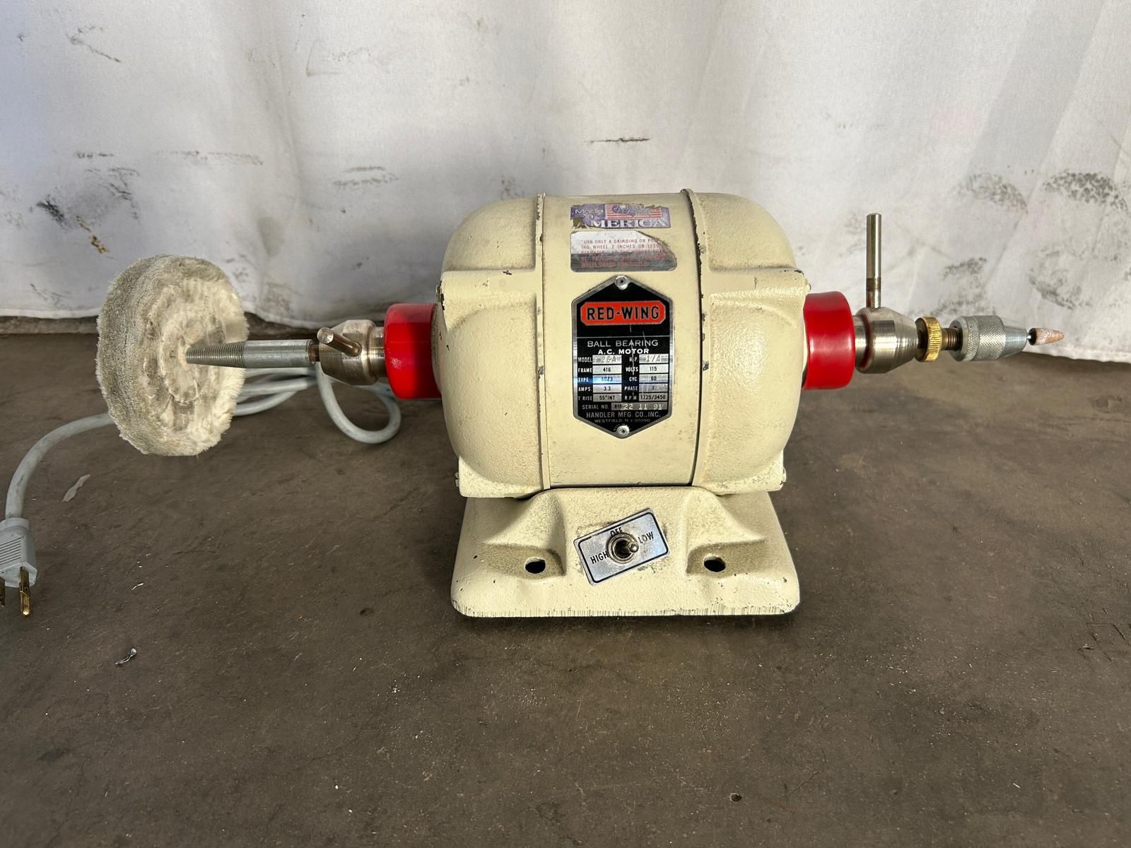 HANDLER RED WING 26 DENTAL POLISHING LATHE/GRINDER for Sale in Phoenix ...