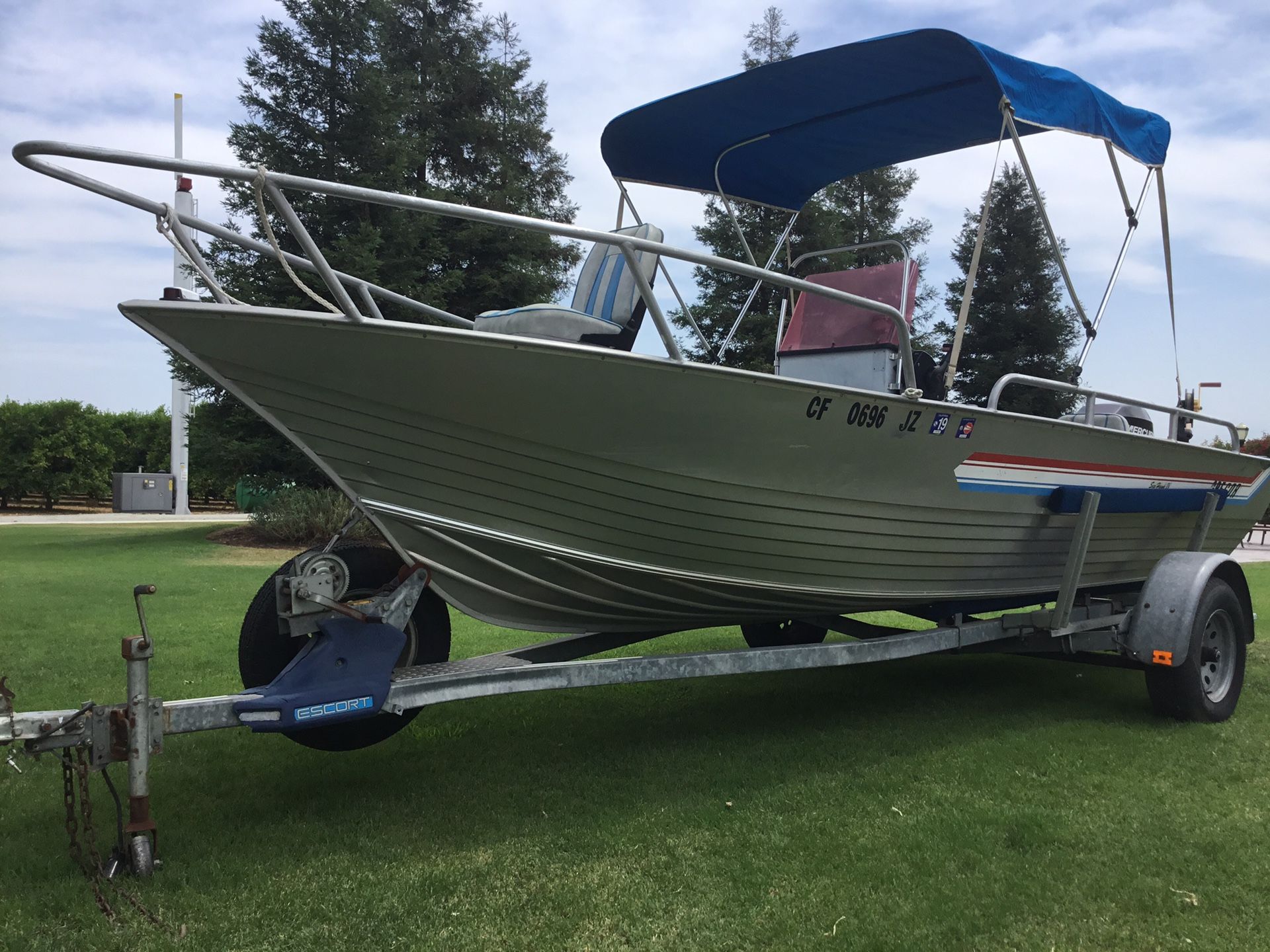 1990 18’ Gregor Seahawk 11 with a Mercury 60hp four stroke for Sale in ...