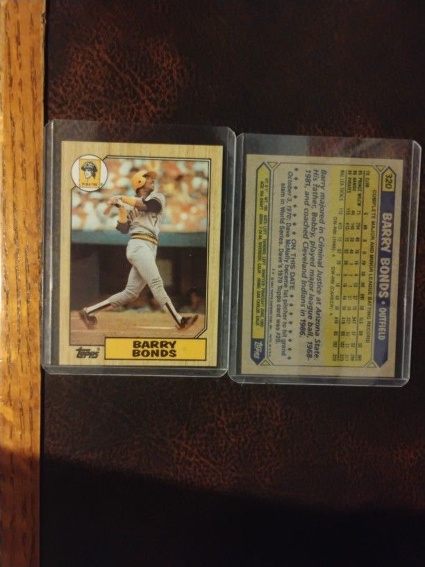 Barry Bonds 87 Topps Card for Sale in Hesperia, CA - OfferUp