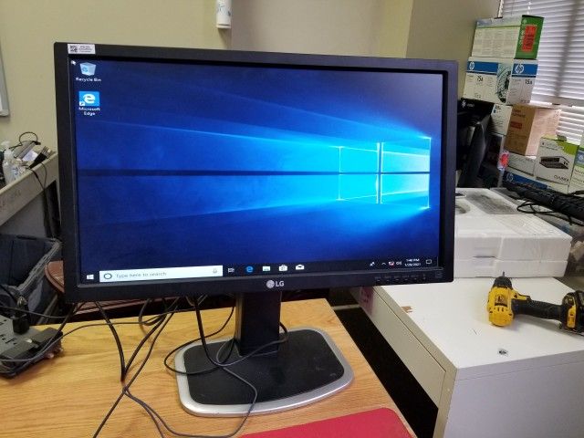 LG 24" 24MB35 MONITOR WITH DVI, AND VGA (INV. DM1014N) for Sale in ...