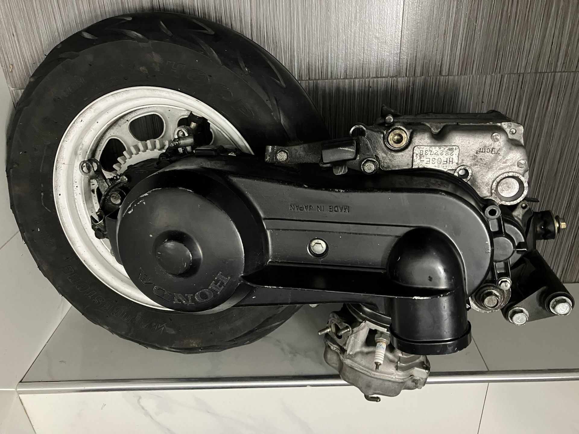 Honda elite CH80 Full Engine, transmission, Starter, Rear Wheel & Tire ...