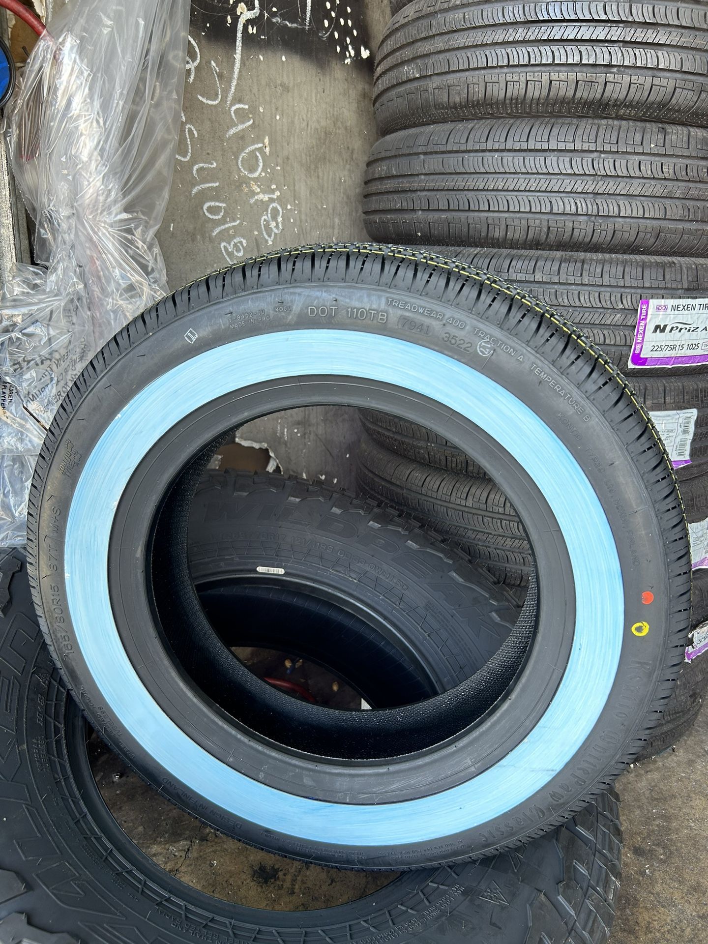 WIDE WHITE WALL TIRES. 14 INCH. AND 15. INCH for Sale in Santa Ana, CA ...