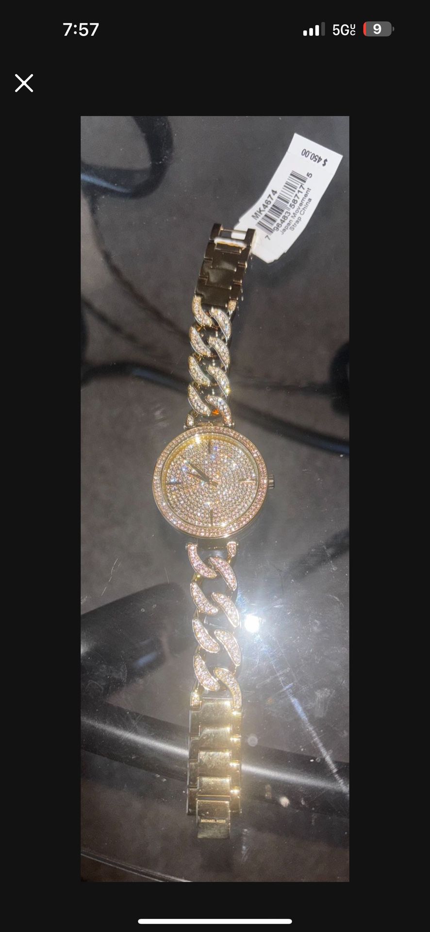 Michael Kors Blinged Out Watch (Gold) for Sale in Buffalo, NY - OfferUp