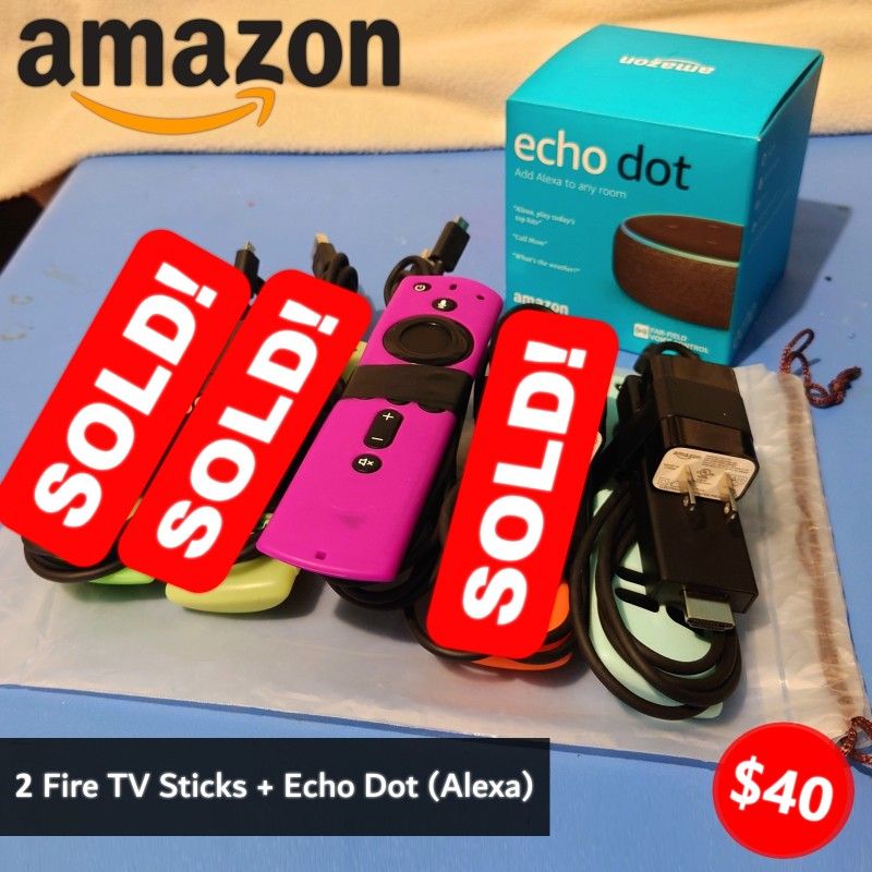 Amazon - Fire TV Sticks & Echo Dot Alexa for Sale in Phoenix, AZ - OfferUp