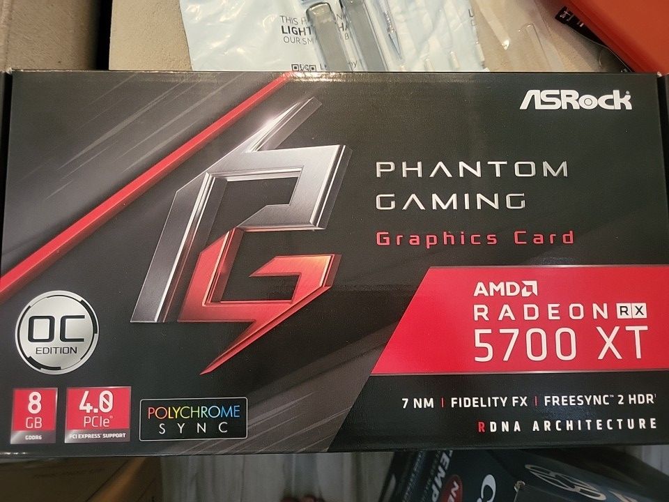 Asrock Phantom Gaming 5700 XT Graphics Card GPU for Sale in Las Vegas ...