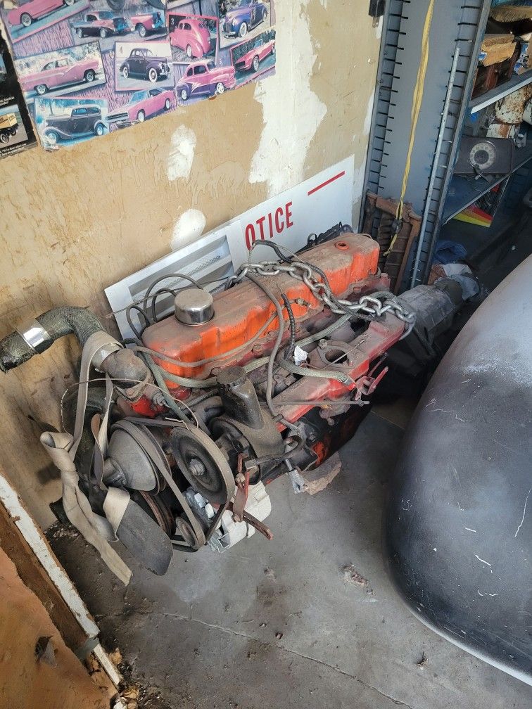235 CHEVY Inline 6 Cylinder Engine And TRANSMISSION for Sale in Spring ...
