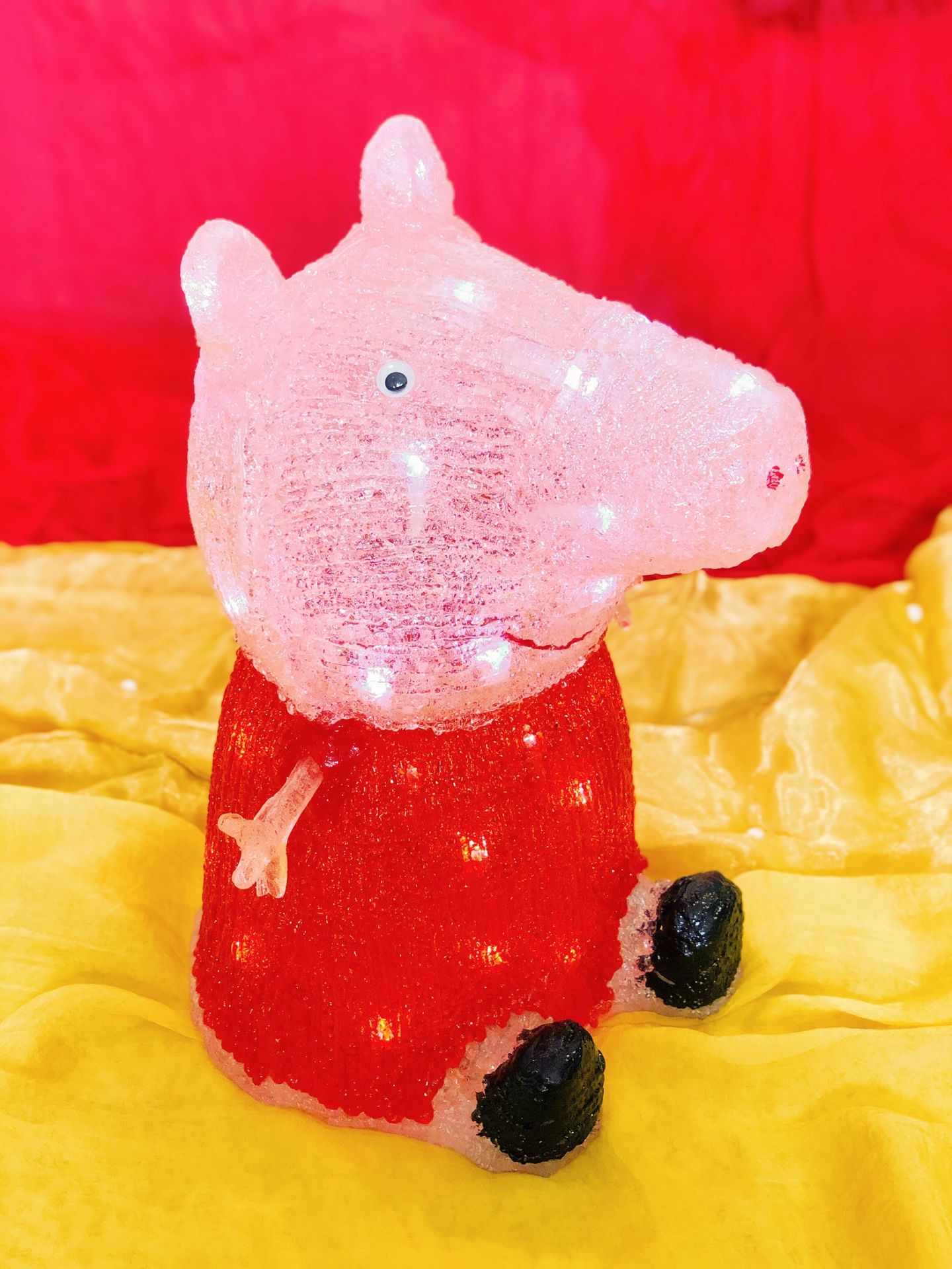 16" Imported Peppa Pig Acrylic LED Lamp Night Light Christmas Gift Kids ...