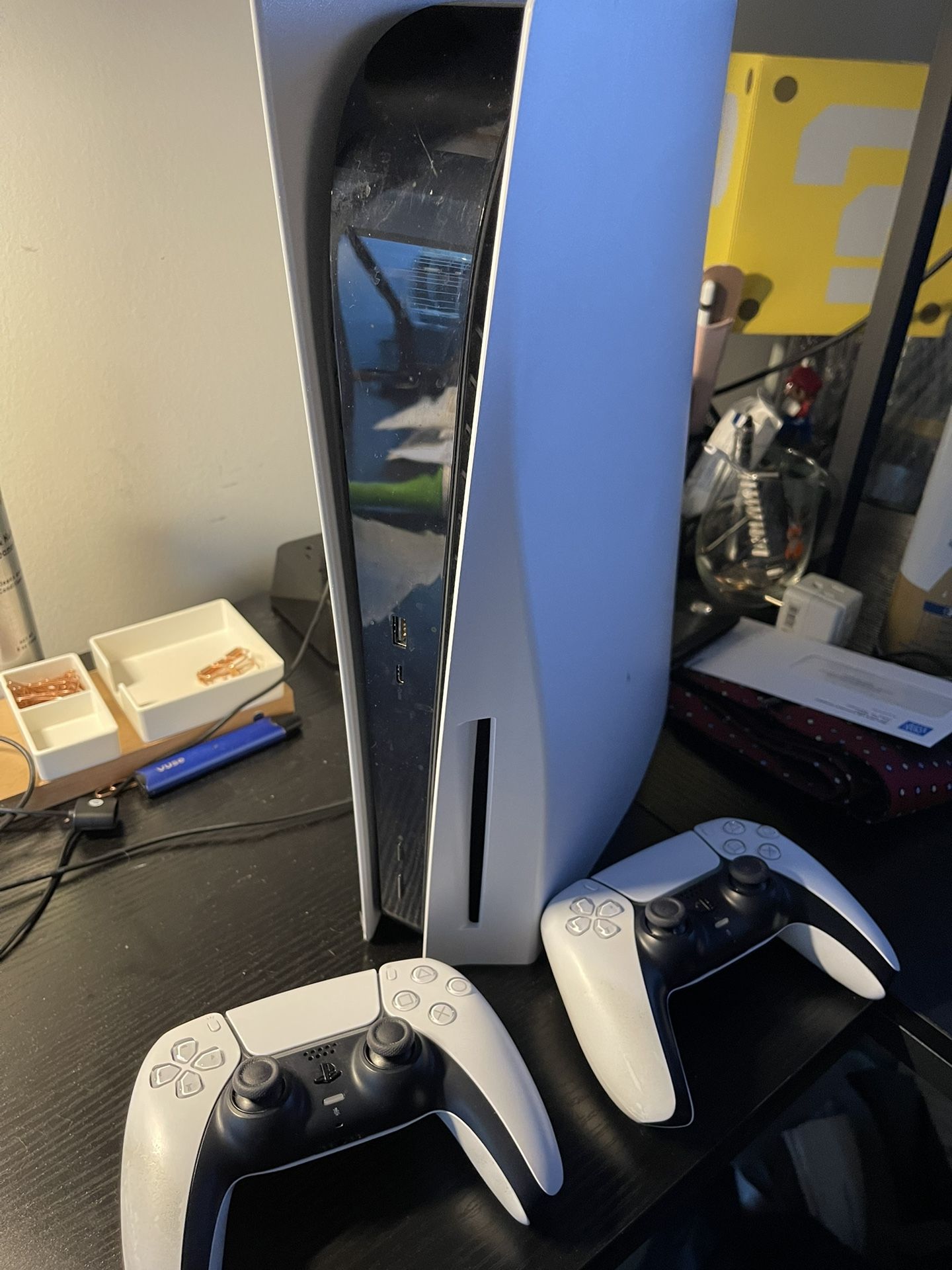 PS5 + 2 Controllers + PS5 Remote for Sale in West Mclean, VA - OfferUp