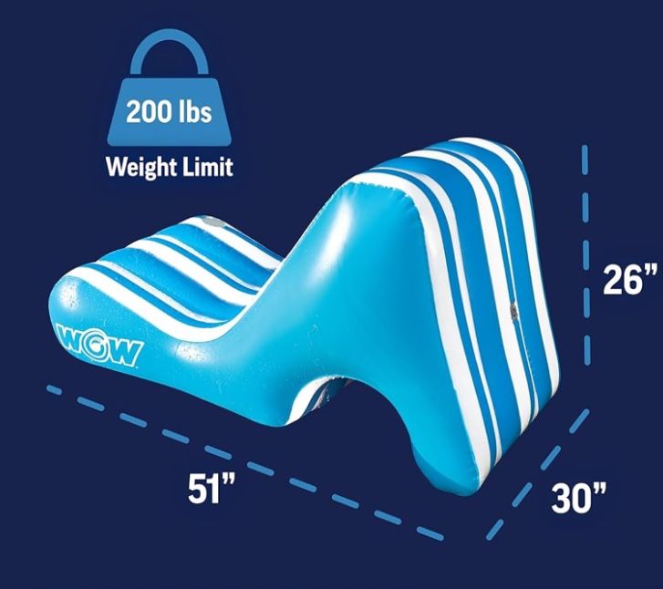 Wow Water Sports Inflatable Lounge Chair for Sale in Ontario, CA - OfferUp