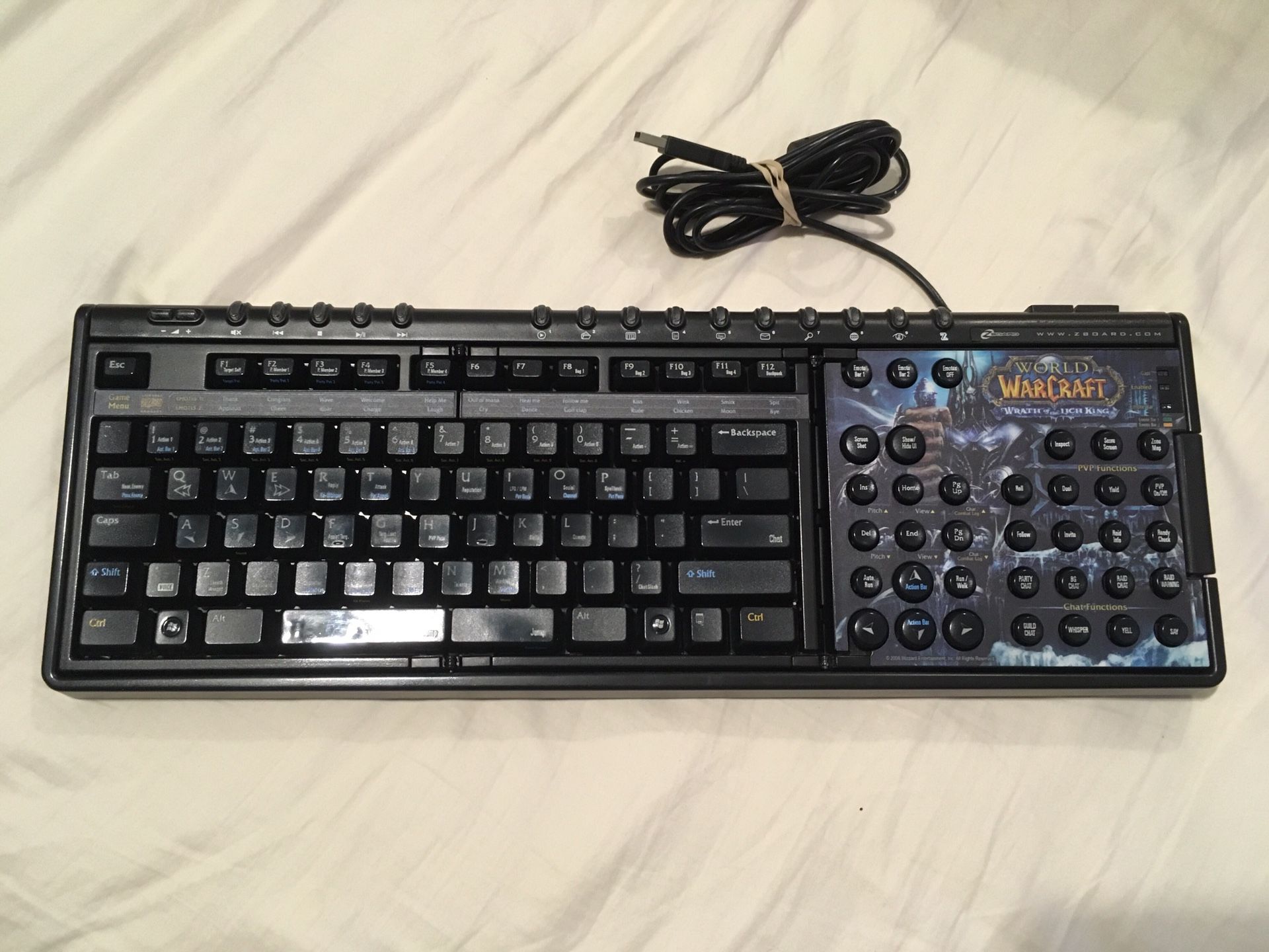 World of Warcraft: Wrath of the Lich King (ZBoard)Keyboard for Sale in ...