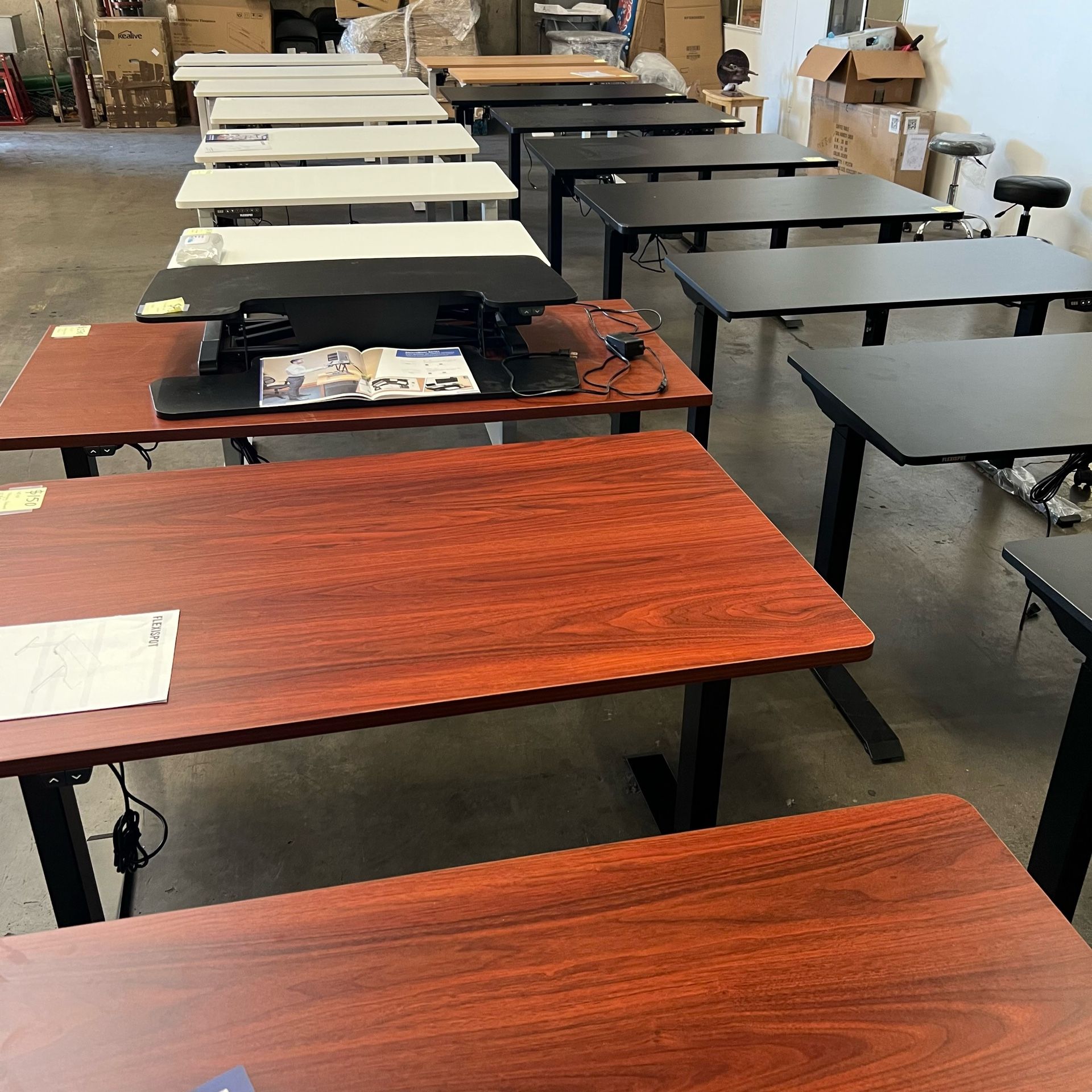 FLEXISPOT Sit And Stand Up Desk, Electric Height Adjustable Computer ...