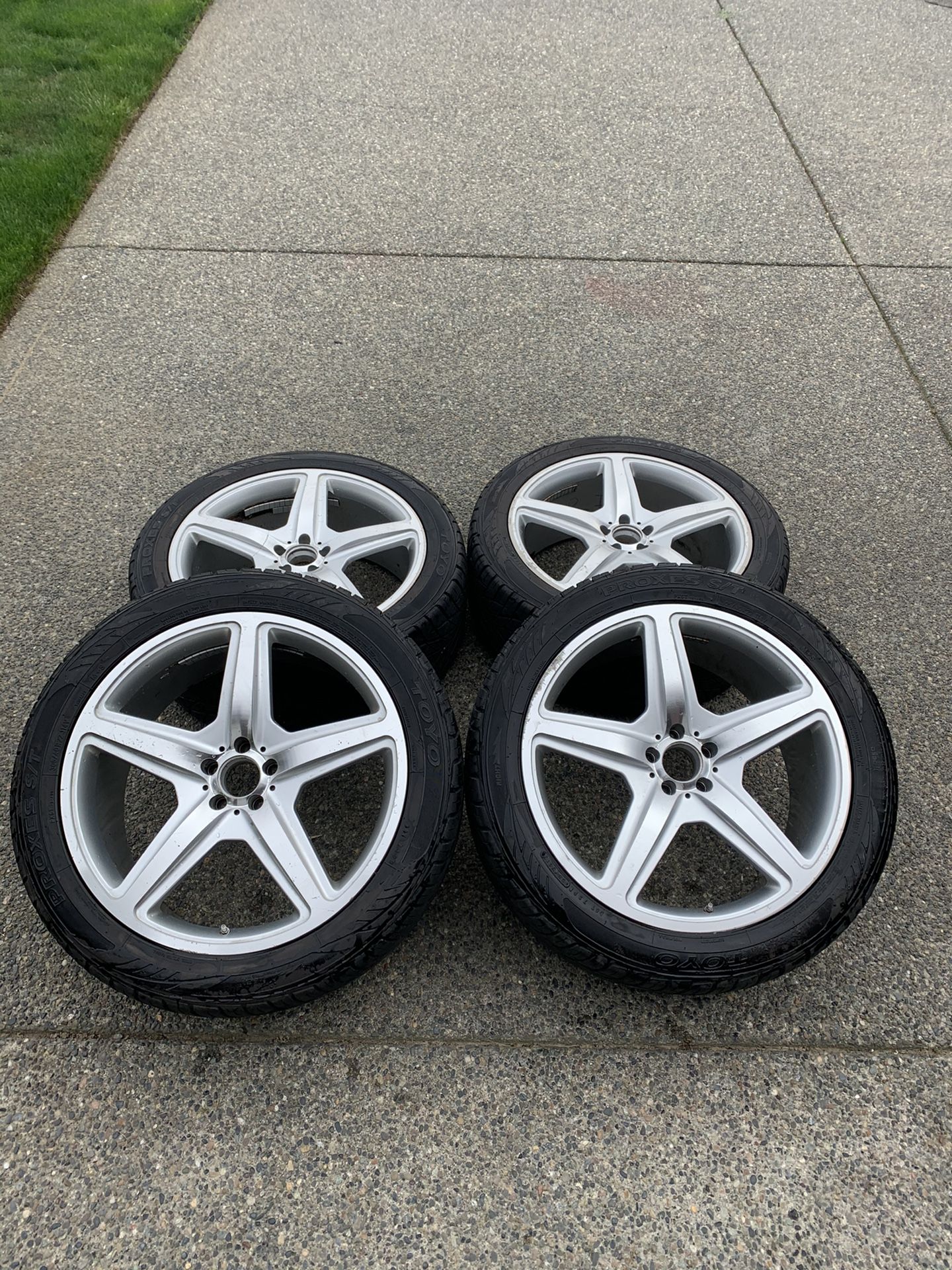 Mercedes Benz GL ML G WAGEN GLS GLE TIRES AND 5x112 RIMS WHEELS 22 ...