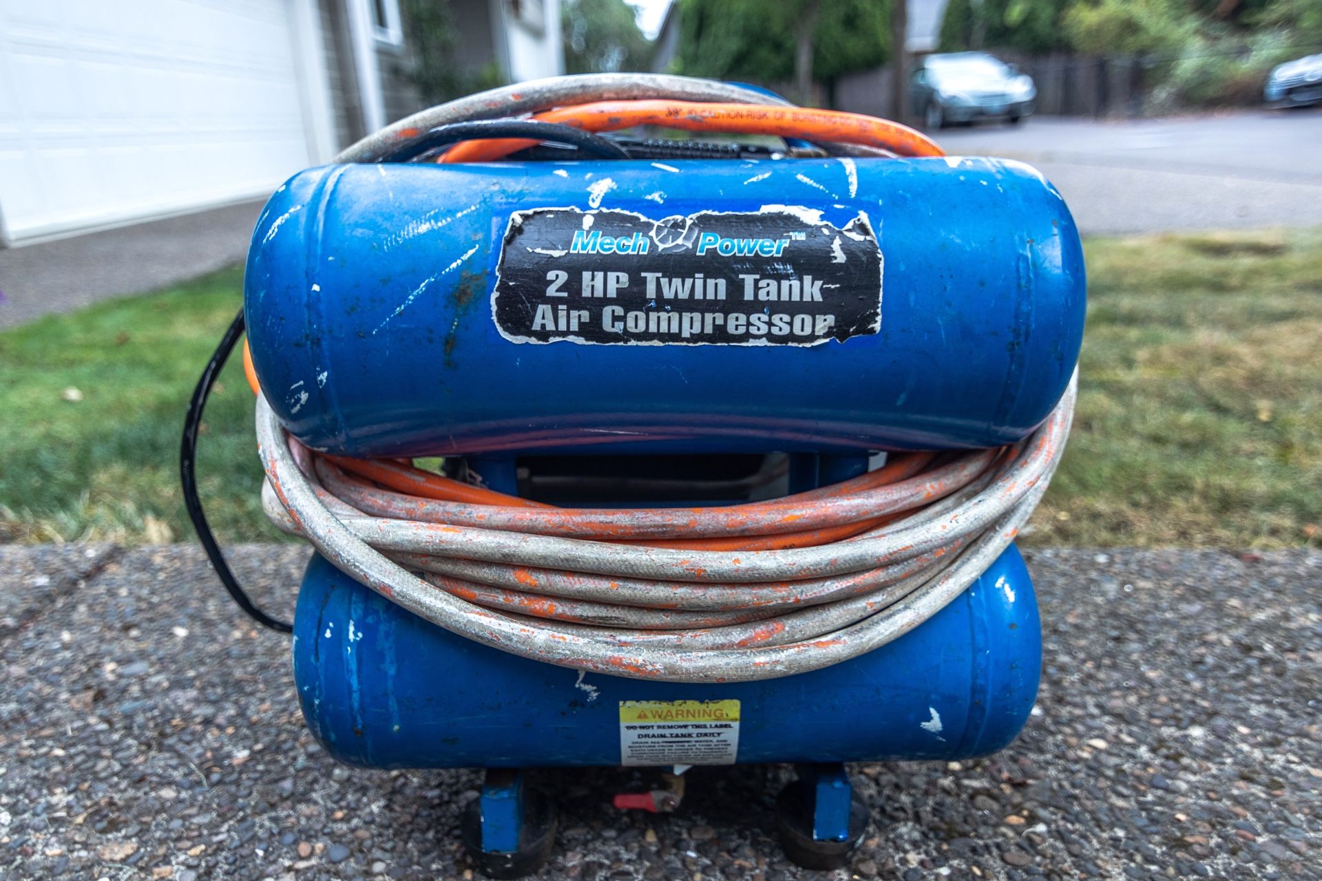 Mech Power 2HP Twin Tank Air Compressor m90002 for Sale in Aloha, OR ...