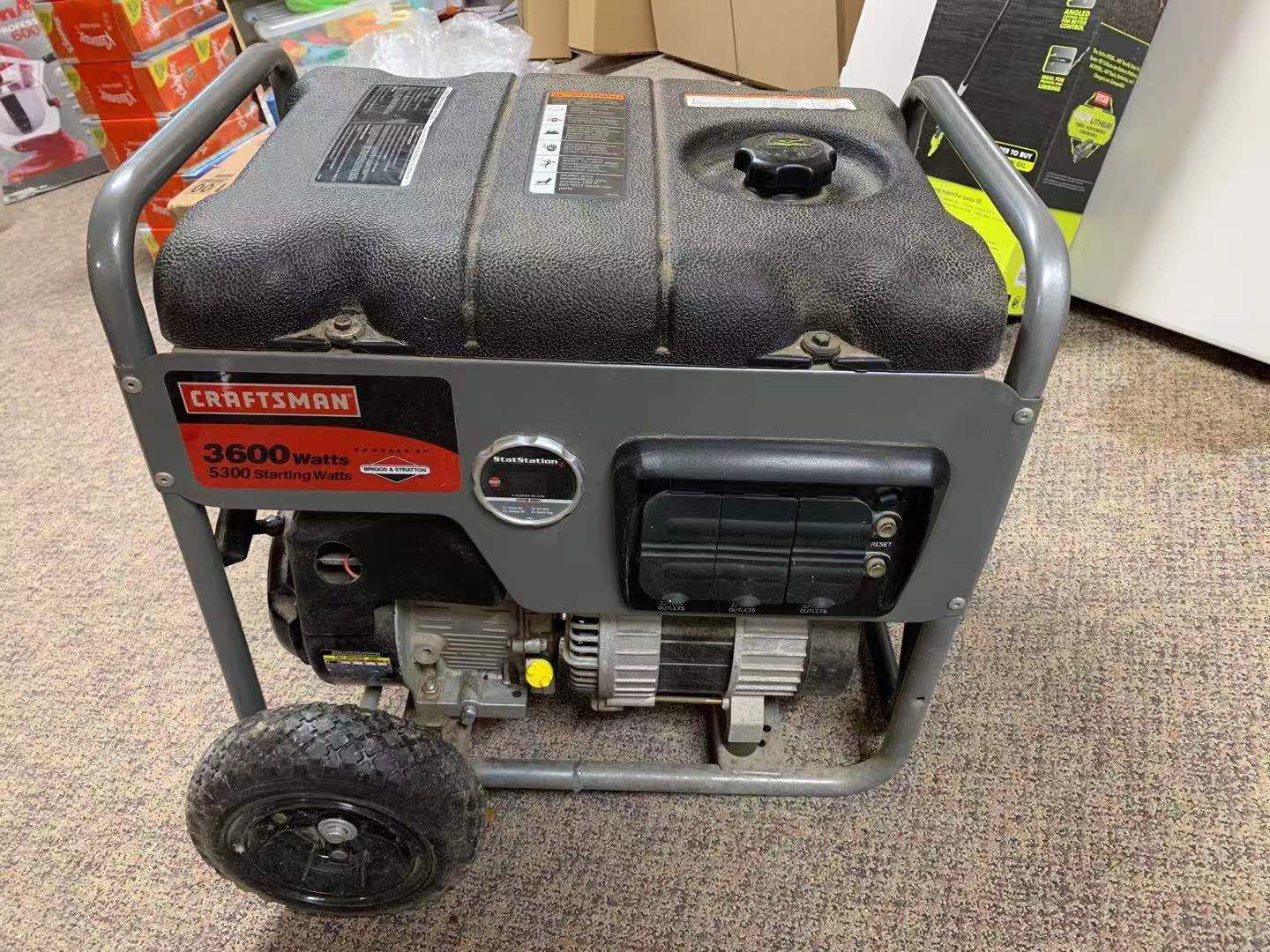 Free Craftsman 3600 Watts Generator (Couldn't start) Model: 580.323610 ...