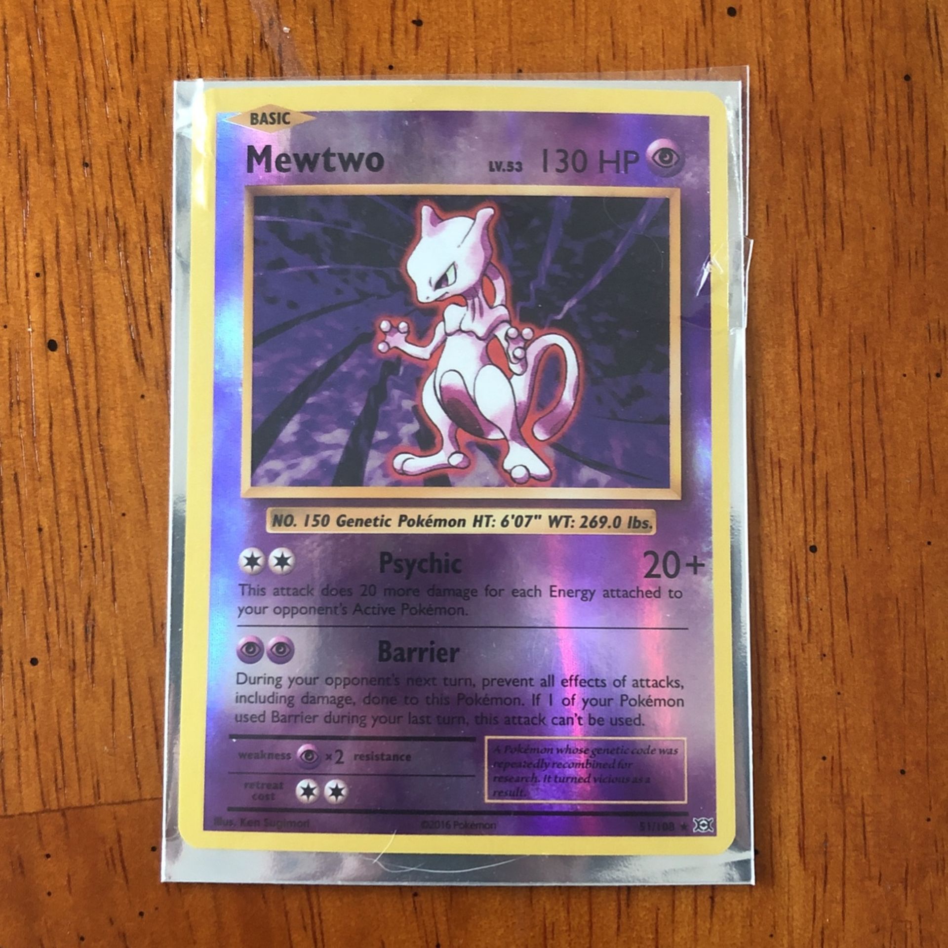 Original Mewtwo Card