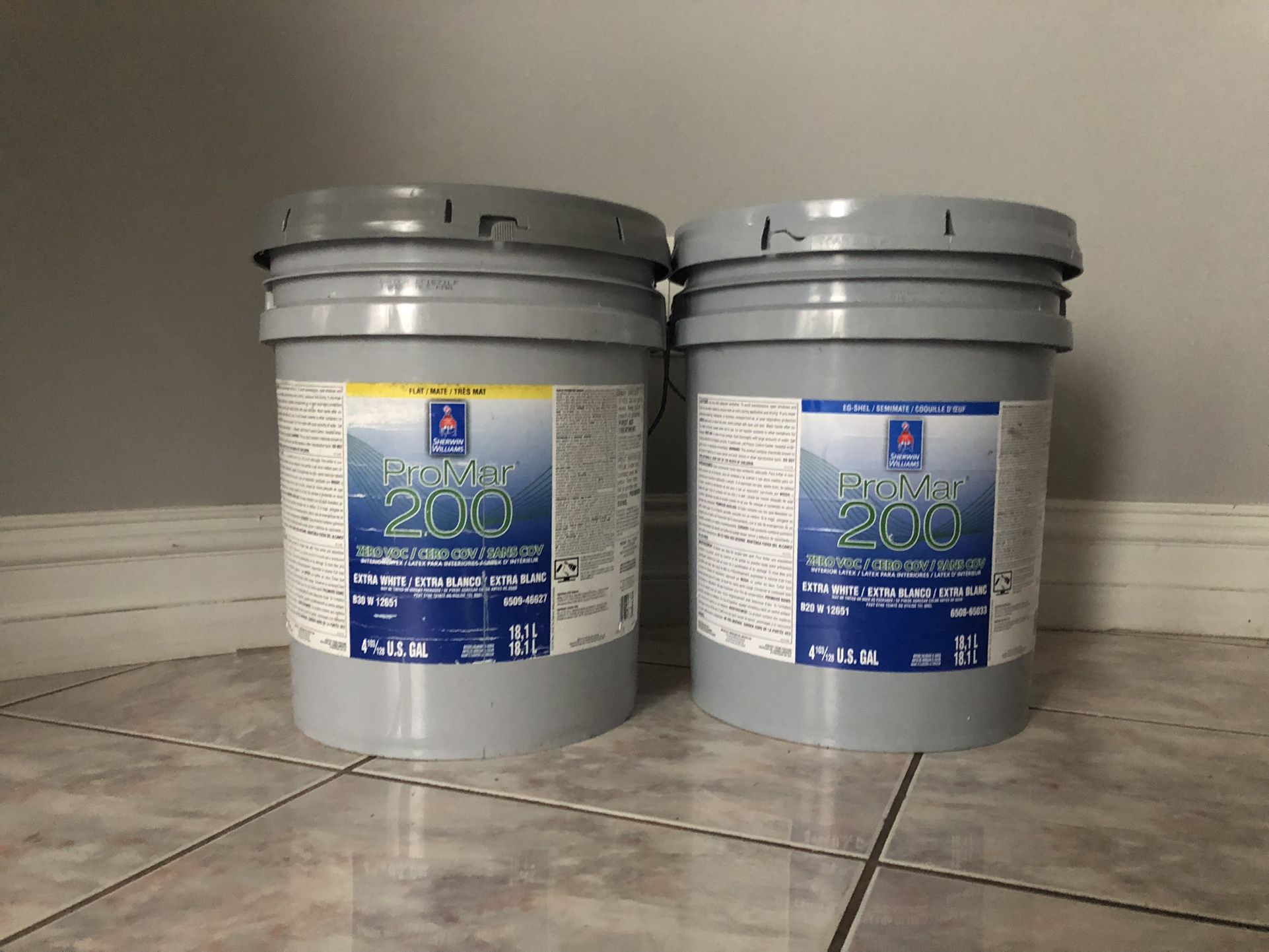 Interior Sherwin Williams Paint 5 Gallon Bucket $100 Each .NEW / Worth ...