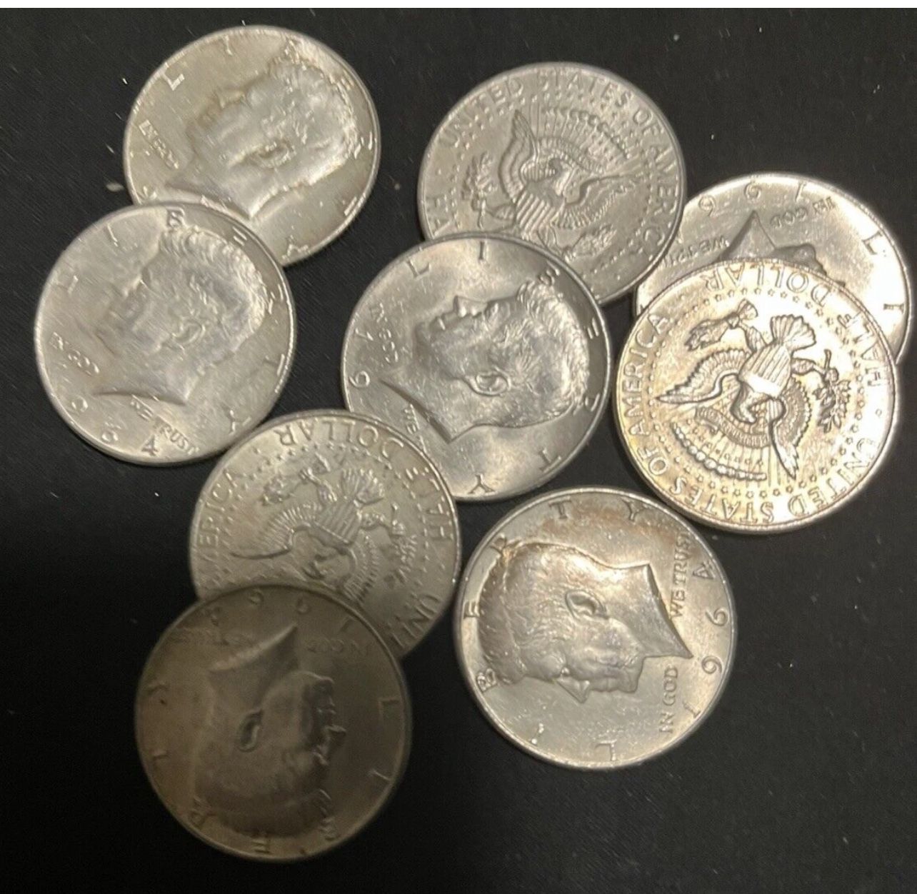The Kennedy Deal! All 90% Lot Old US Junk Silver Coin .25 LB 1964 ONE ...