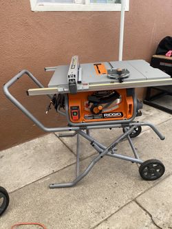 Ridgid R4513 Heavy Duty 10 Portable Table Saw With Stand Like New For ...