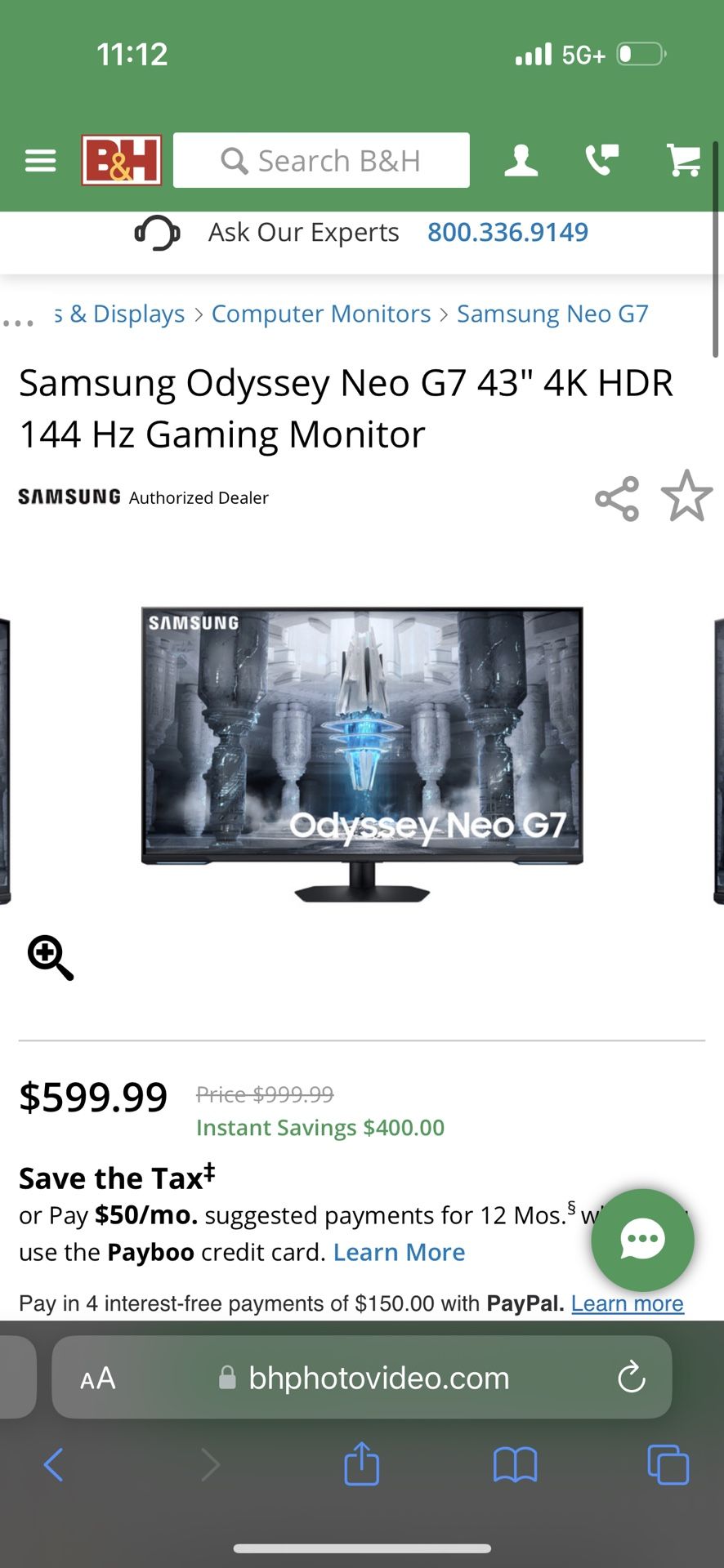 Samsung Odyssey Neo G7 43" 4K HDR 144 Hz Gaming Monitor for Sale in Los Angeles, CA - OfferUp