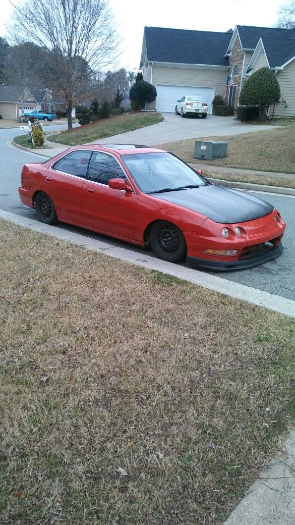1998 milano red 4 door acura integra 5 speed with ac and mods for Sale ...
