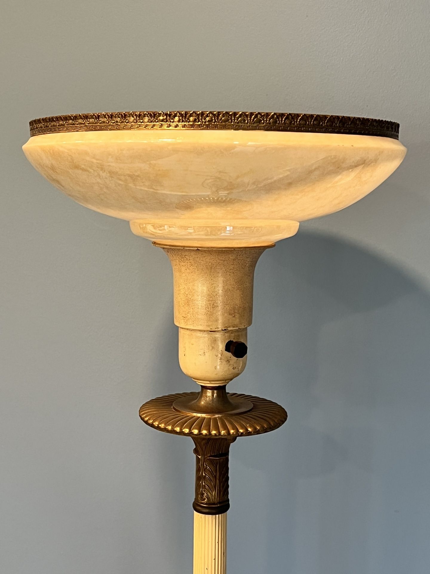 Antique Torchiere Lamp - Stunning Shade! for Sale in Arlington Heights ...