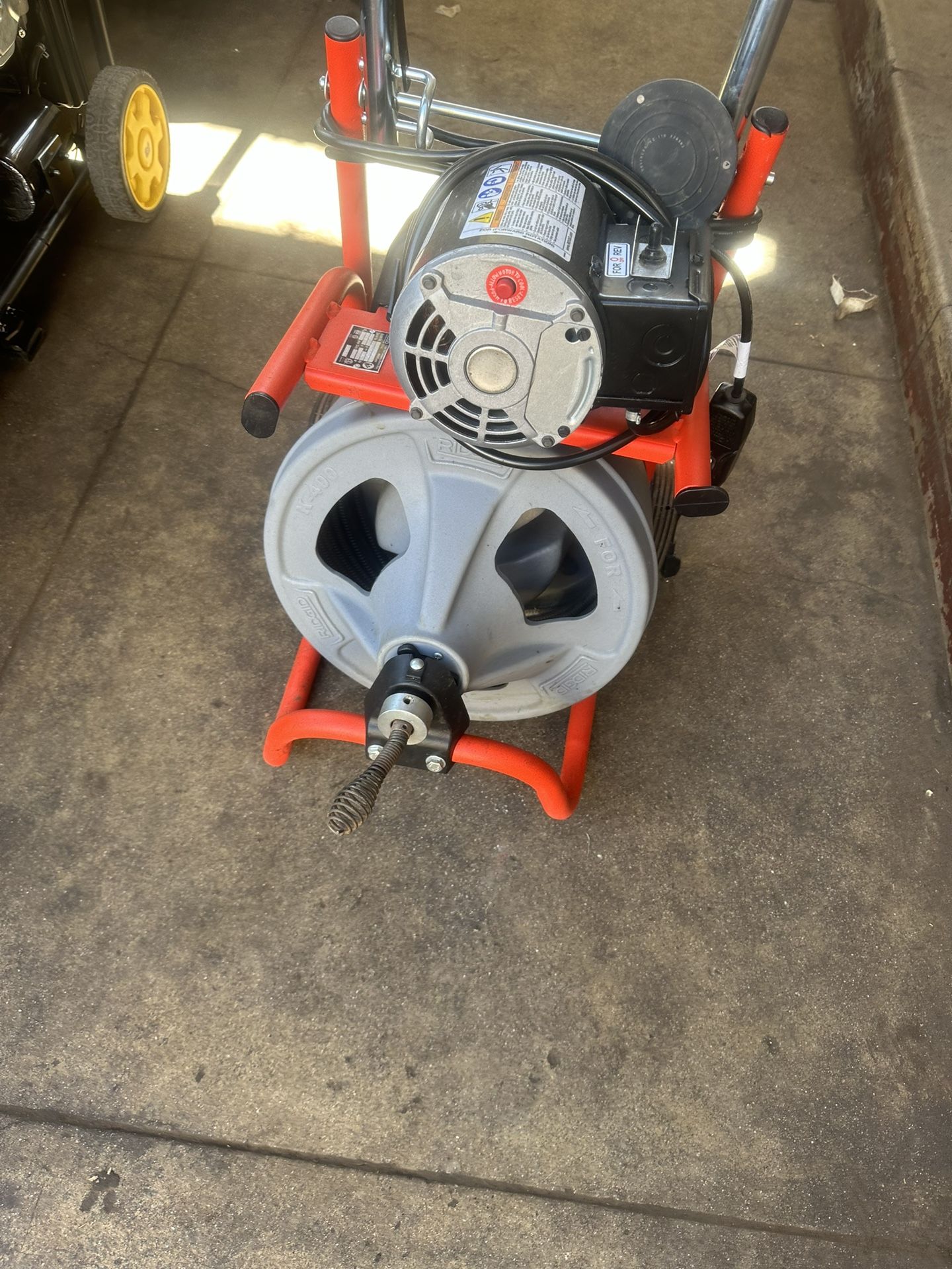 RIDGID K-400 Drain Cleaning Snake Auger Machine, C-31 IW 3/8 in. x 50 ...