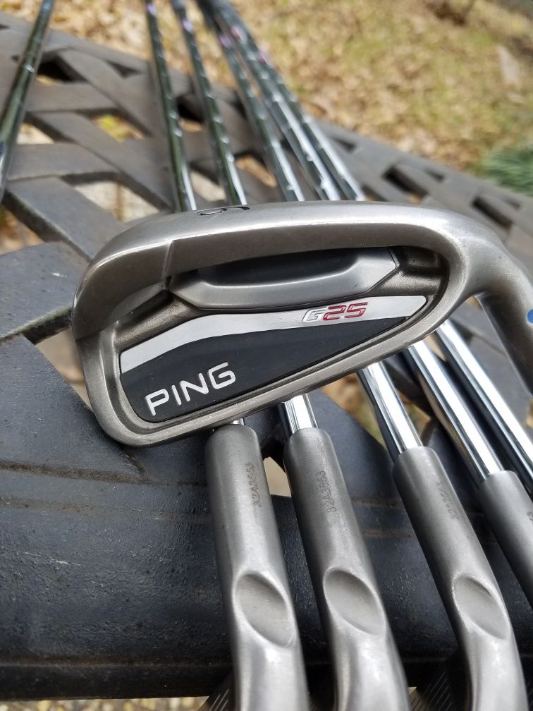 EXCELLENT CONDITION! PING G25 GOLF CLUB IRON SET WITH HYBRIDS for Sale in Grand Prairie, TX ...