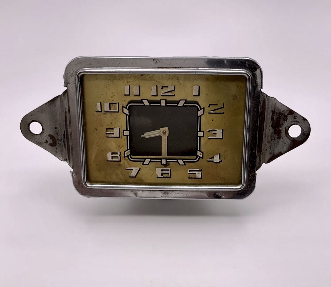 Rare Vintage 1940’s GEO. W. BORG CORP Car Dash Clock Turn Signal for ...
