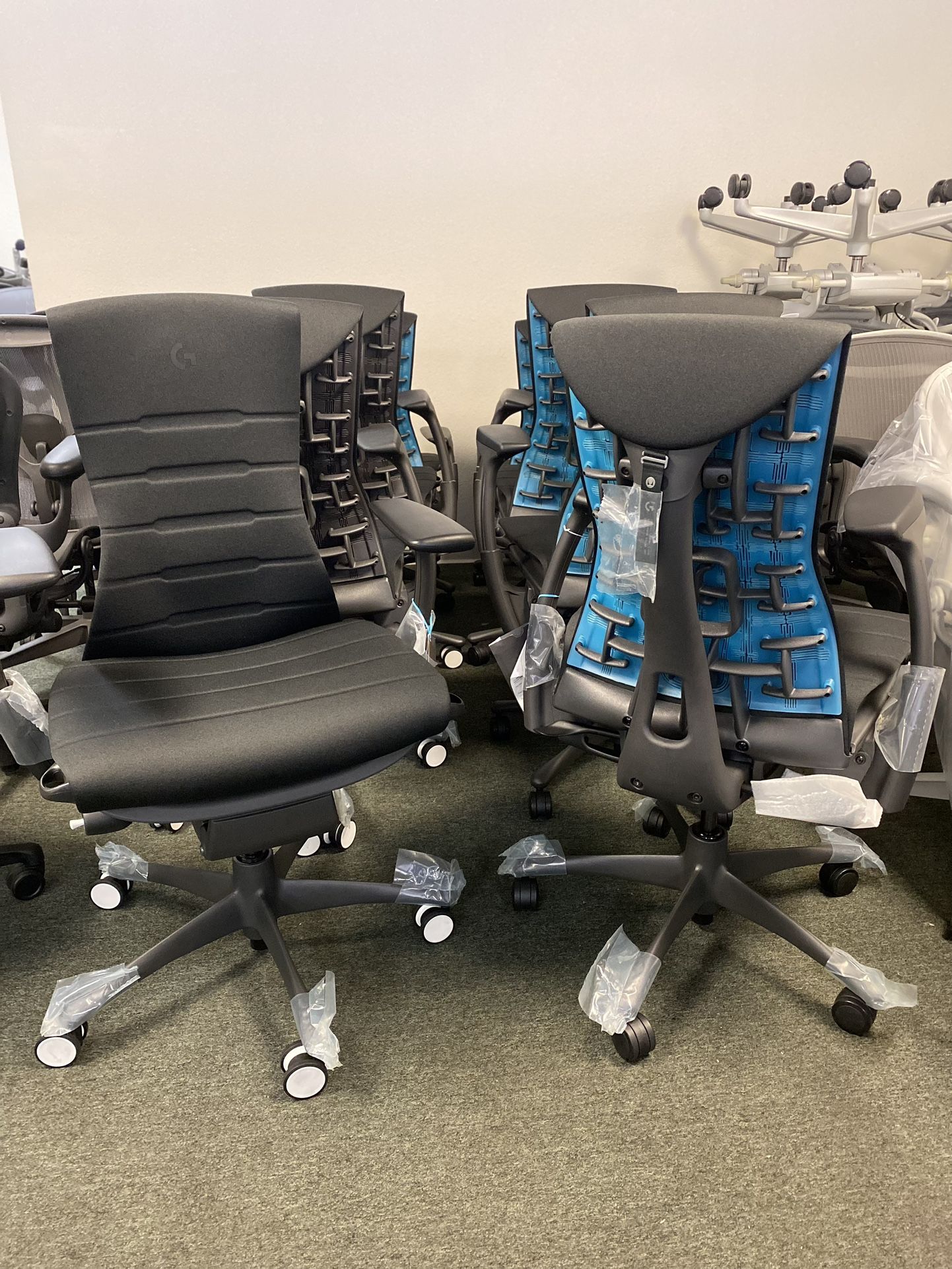BRAND NEW HERMAN MILLER LOGITECH EMBODY GAMING CHAIRS 12 YEARS WARRANTY ...