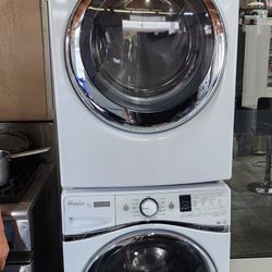 Whirlpool Duet Stackable Washer And Electric Dryer Washer