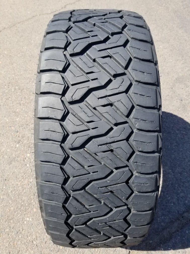 One (1) LT285/55R22 Nitto Recon Grappler All Terrain 10ply Load Range E ...