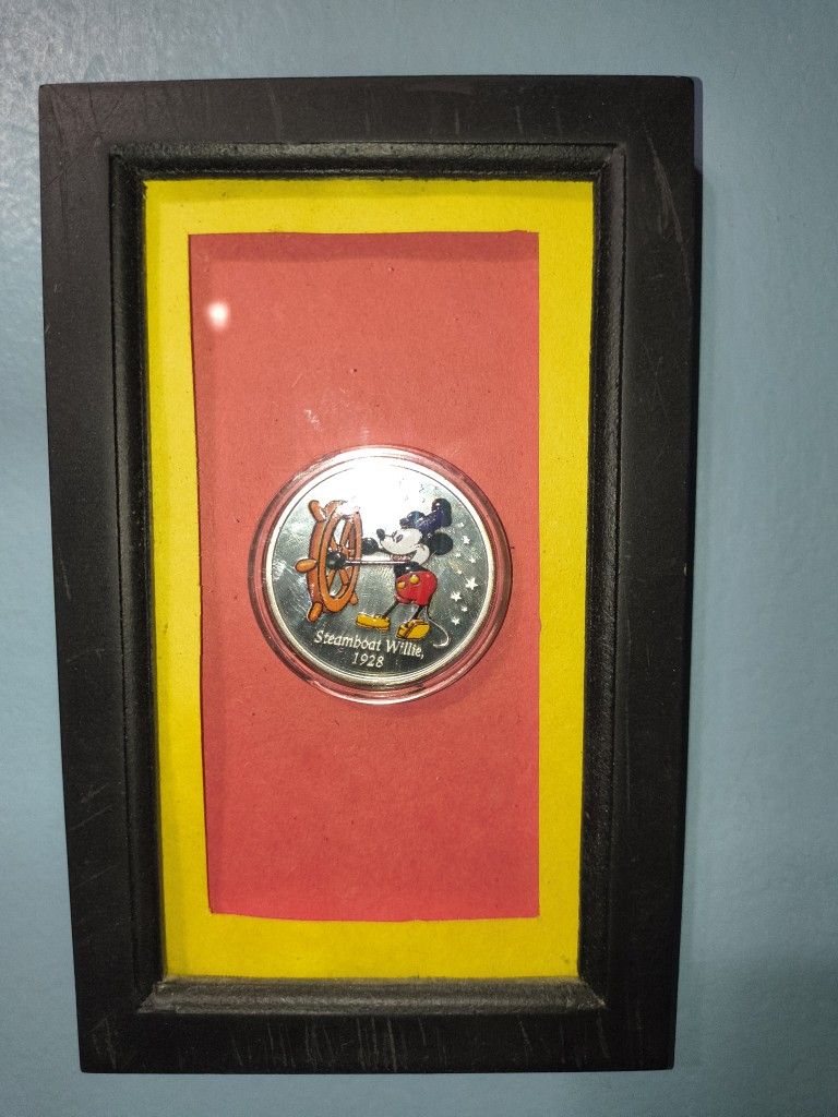.999 Silver Disney Steam Boat Mickey Coin for Sale in Bakersfield, CA ...
